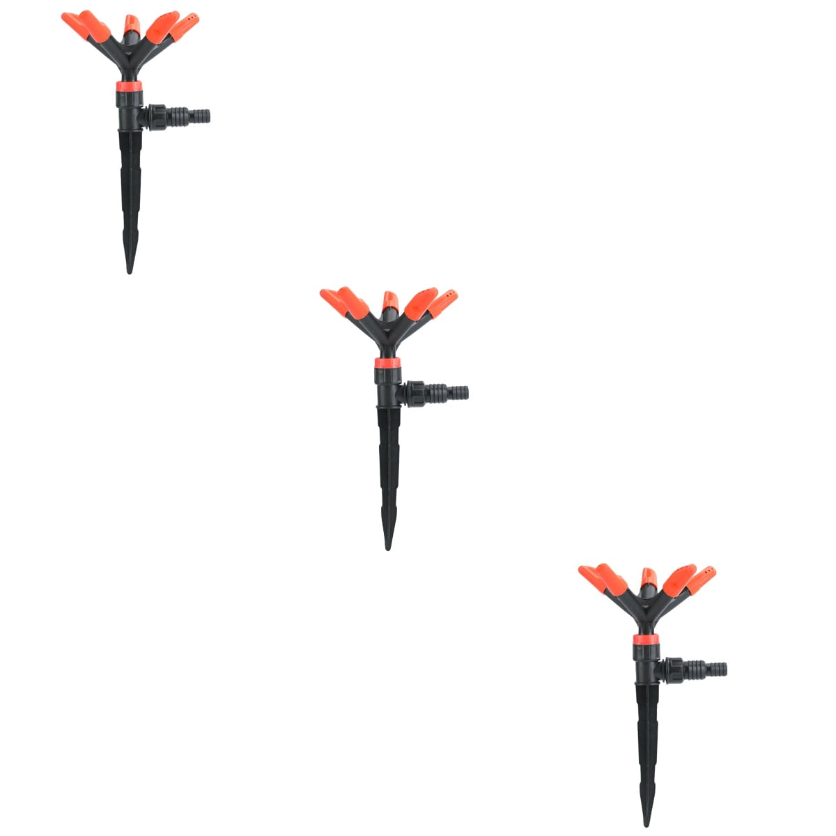 OUNONA 3pcs Lawn Sprinkler 360 Degree Automatic Rotating Garden ...