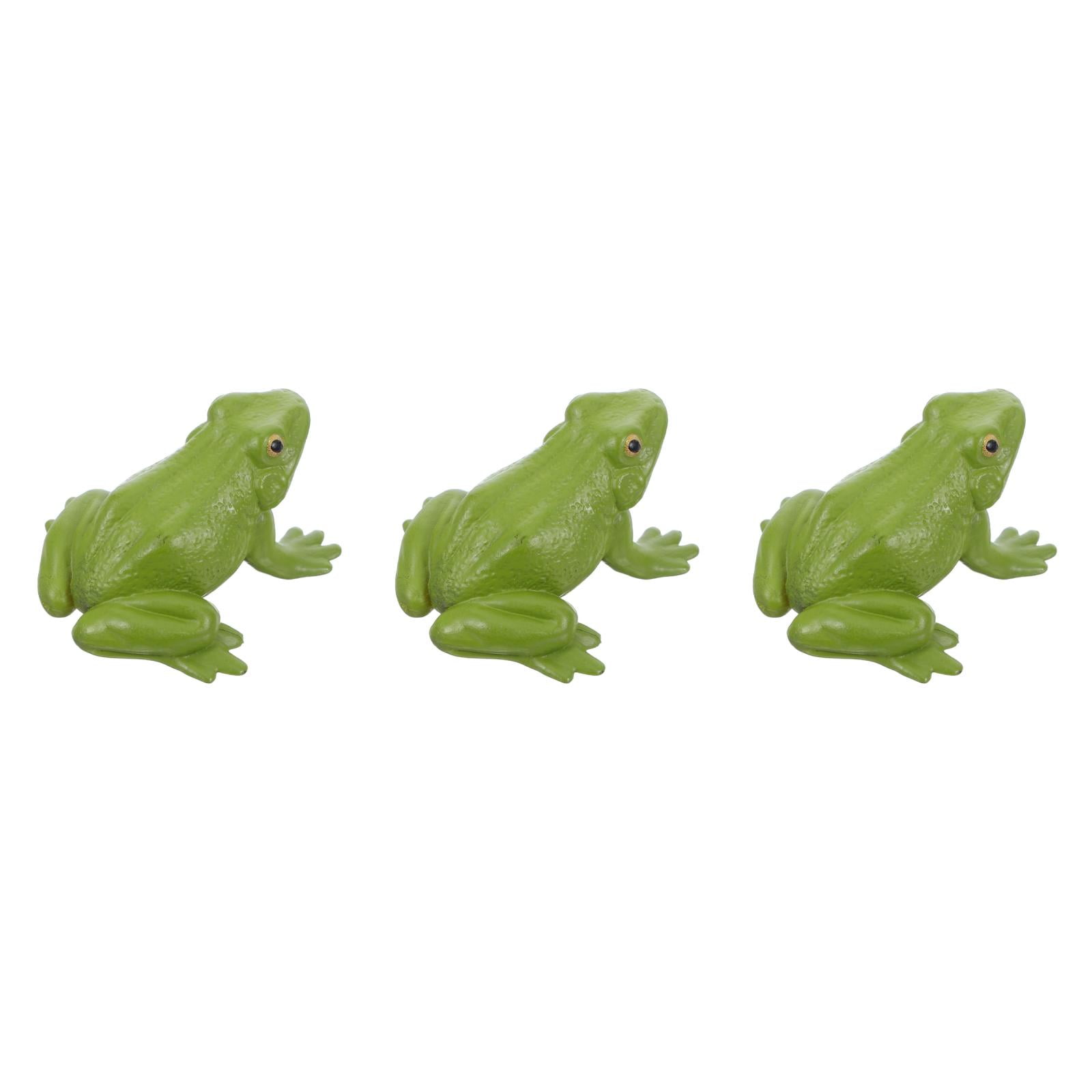 OUNONA 3pcs Lifelike Educational Frog Model for Kids Realistic PVC ...