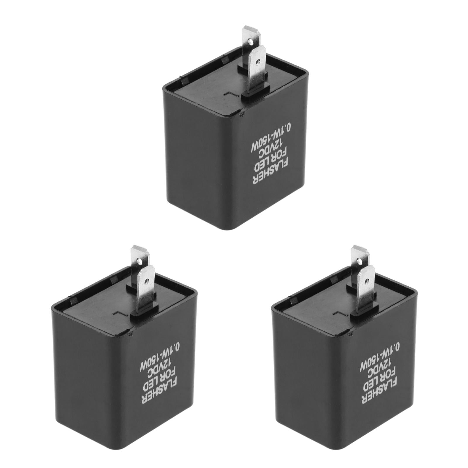 OUNONA 3pcs Motorcycles LED Flasher Relay 2-Pin LED Flasher Relay for ...