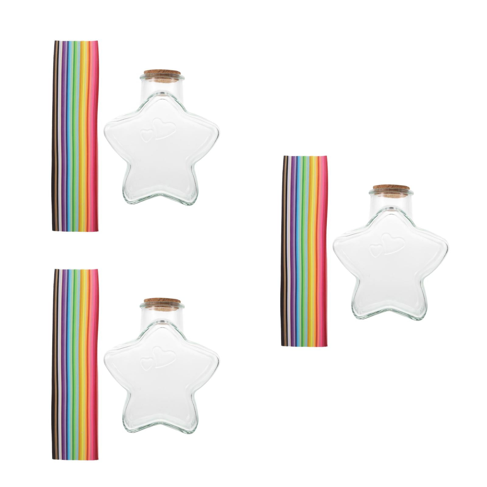 OUNONA 3pcs Origami Stars Papers Set Colorful Star Folding Paper with ...