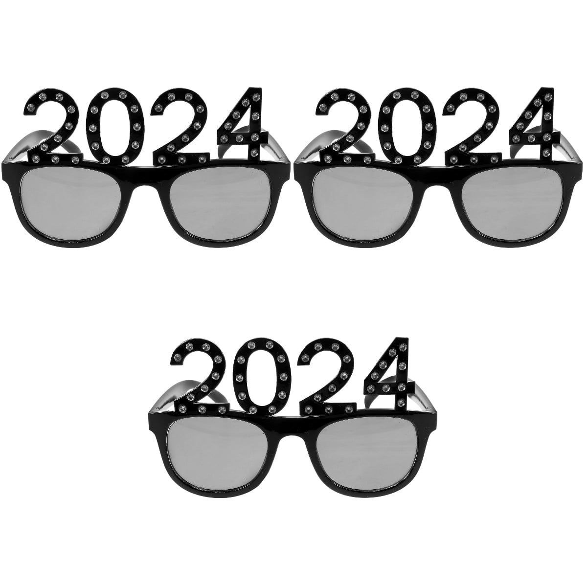 OUNONA 3pcs Performance 2024 Eyeglasses New Year Party Glasses Party ...