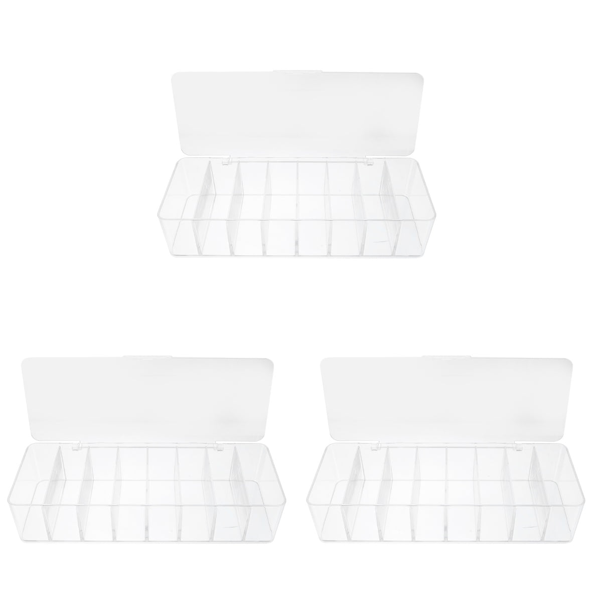 OUNONA 3pcs Plastic Cable Management Box Cord Organizer Box with 8 ...