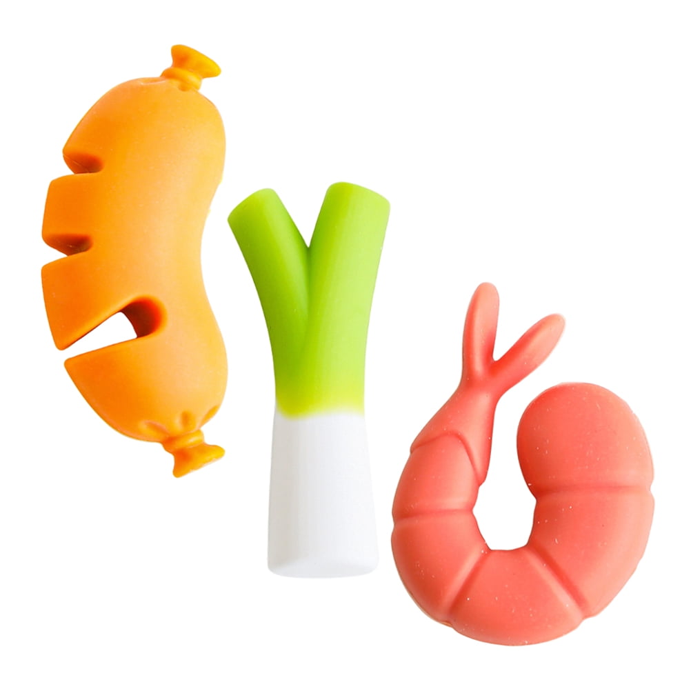 OUNONA 3pcs Silicone Boil-Over Preventer Pot Lid Lifter Tool Anti-Spill ...