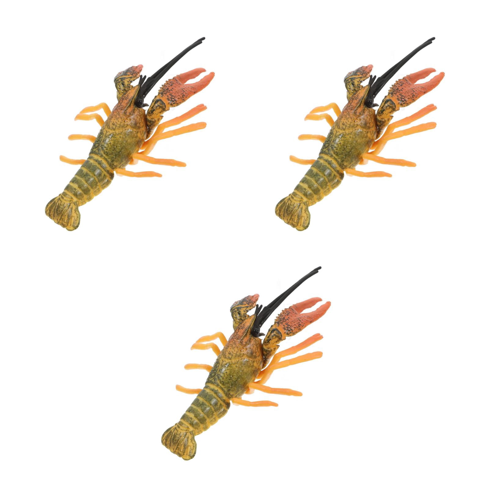 OUNONA 3pcs Simulation Lobster Adornment Realistic Lobster Model Fake ...