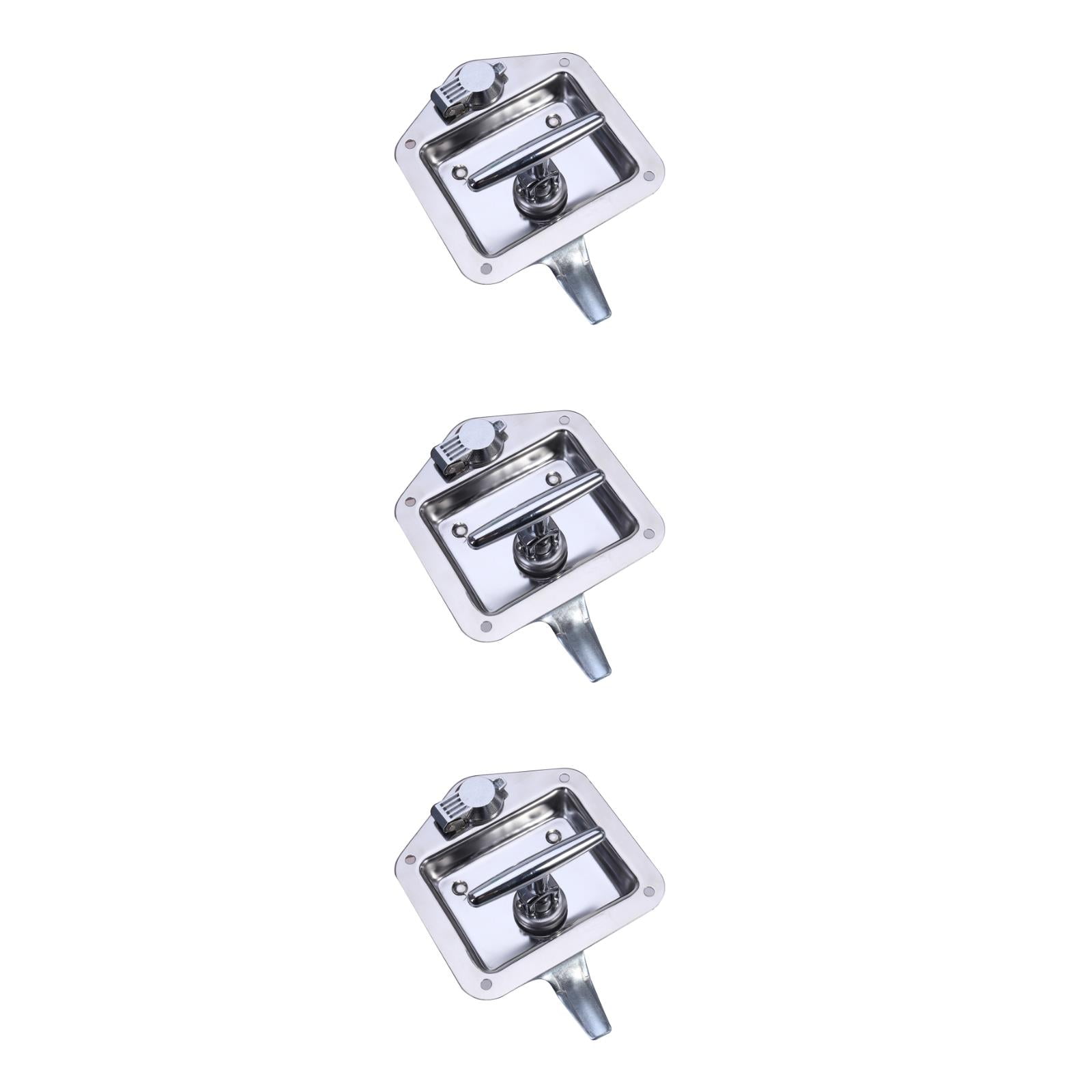OUNONA 3pcs Stainless Steel Folding T-Handle Latch Lock Tool Latch for ...