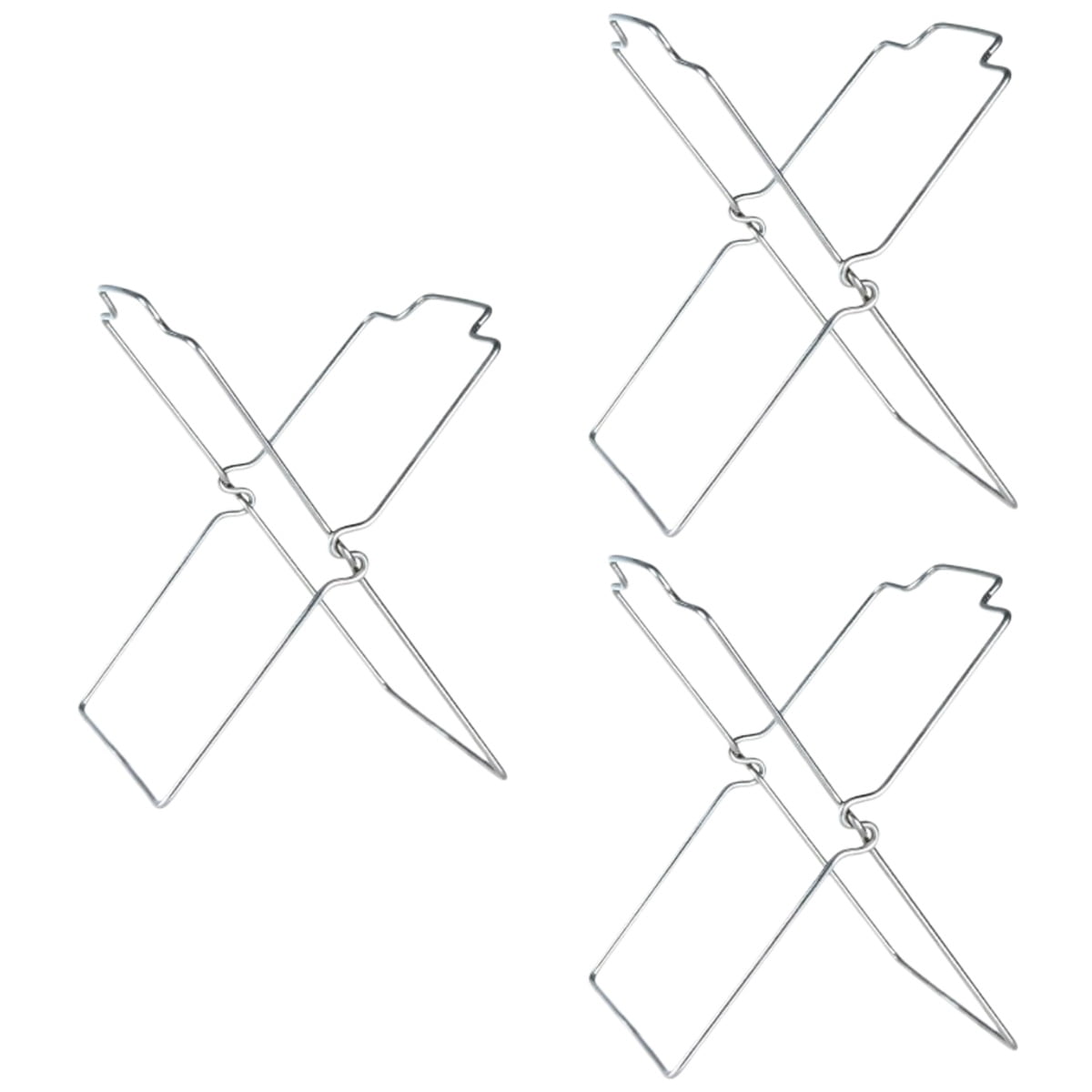 OUNONA 3pcs Stainless Steel Garbage Bag Shelf Home Kitchen Countertop ...