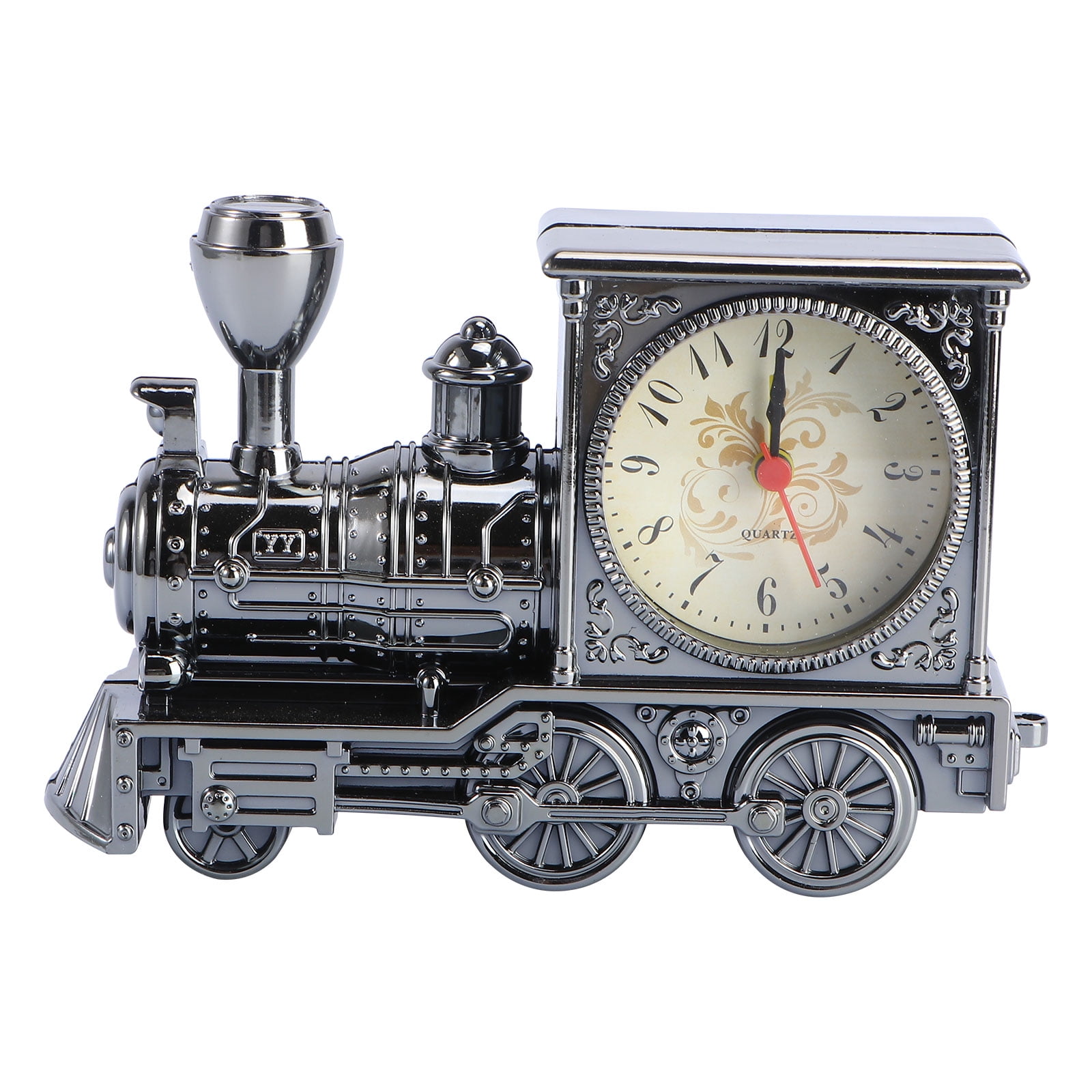 OUNONA 3pcs Steampunk Alarm Clock Locomotive Table Clock Vintage ...