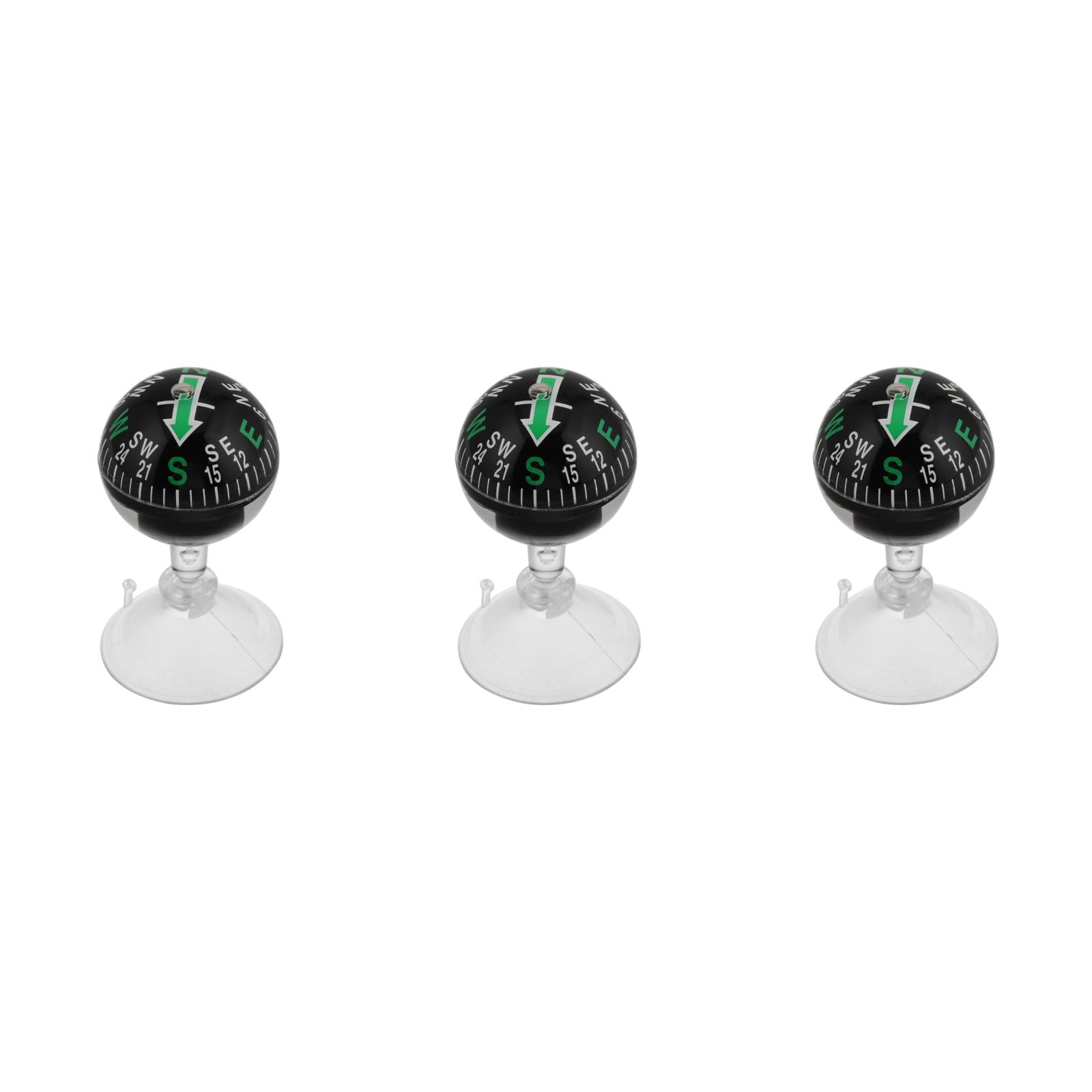 OUNONA 3pcs Suction Cup Compass Vehicle Compass For Dashboard ...