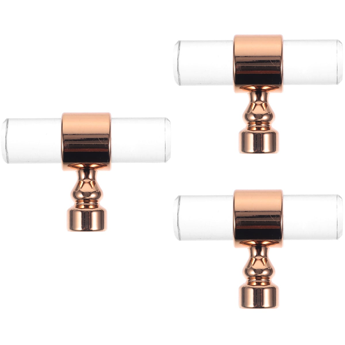 OUNONA 3pcs T-shaped Furniture Handles Wardrobe Closet Pull Handle ...