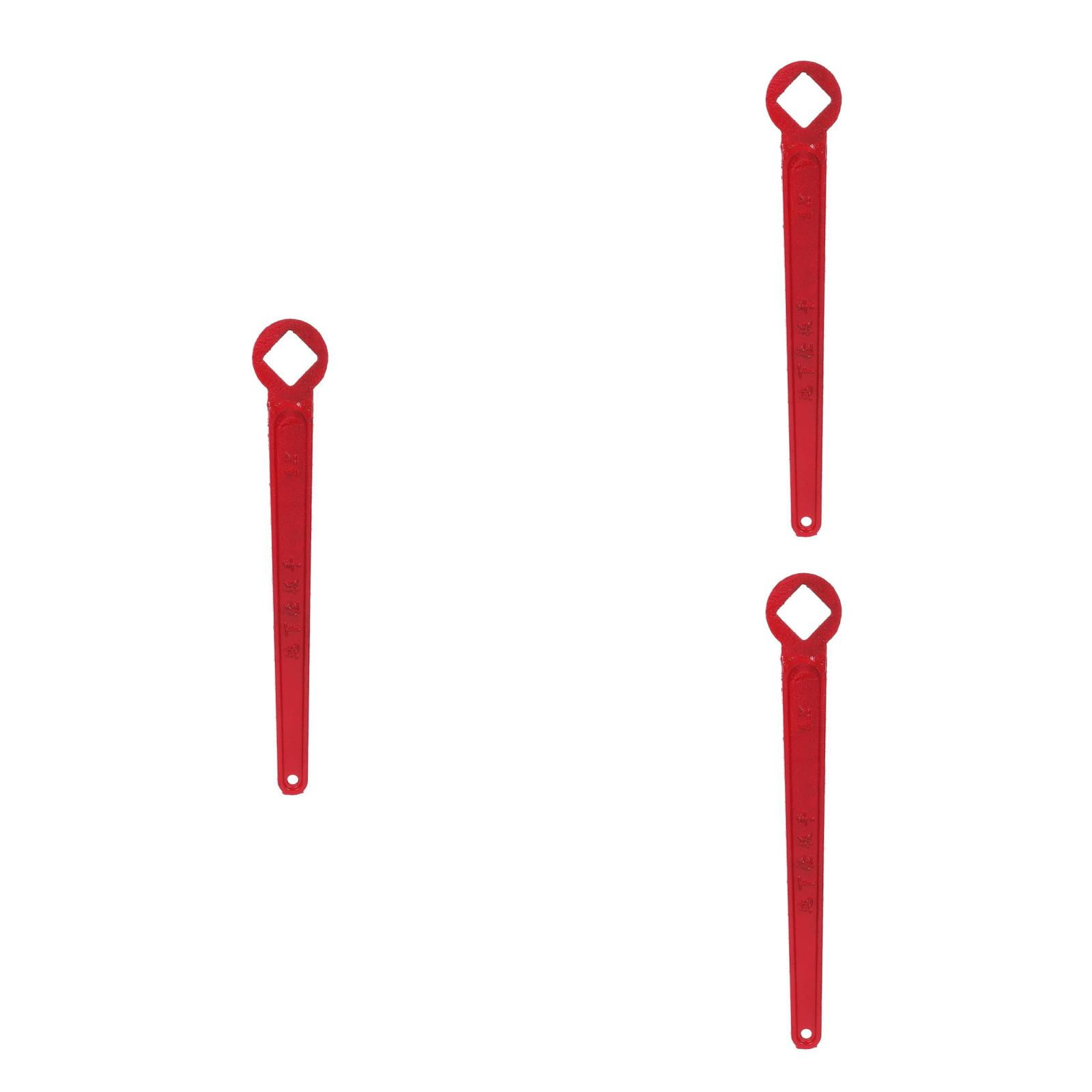 OUNONA 3pcs Thickened Cast Steel Fire Hydrant Wrench Adjustable Hydrant ...