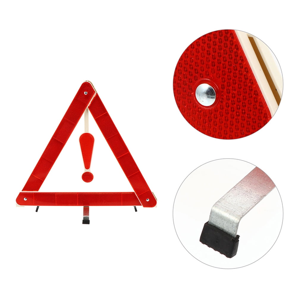 OUNONA 3pcs Warning Triangle Emergency Reflective Triangles Roadside ...