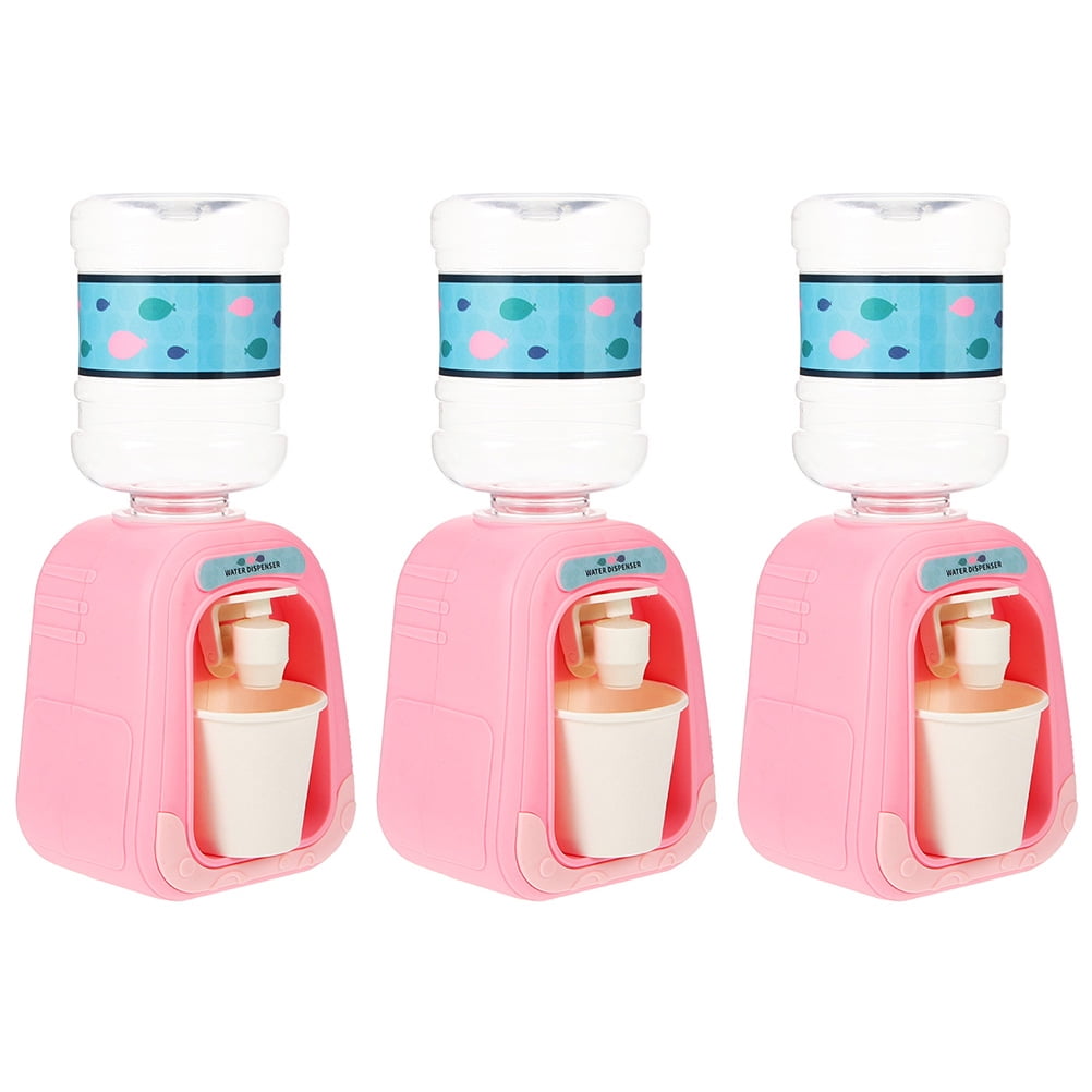 OUNONA 3pcs Water Dispenser for Pretend Play Doll House Water Dispenser Water Dispenser Model ...