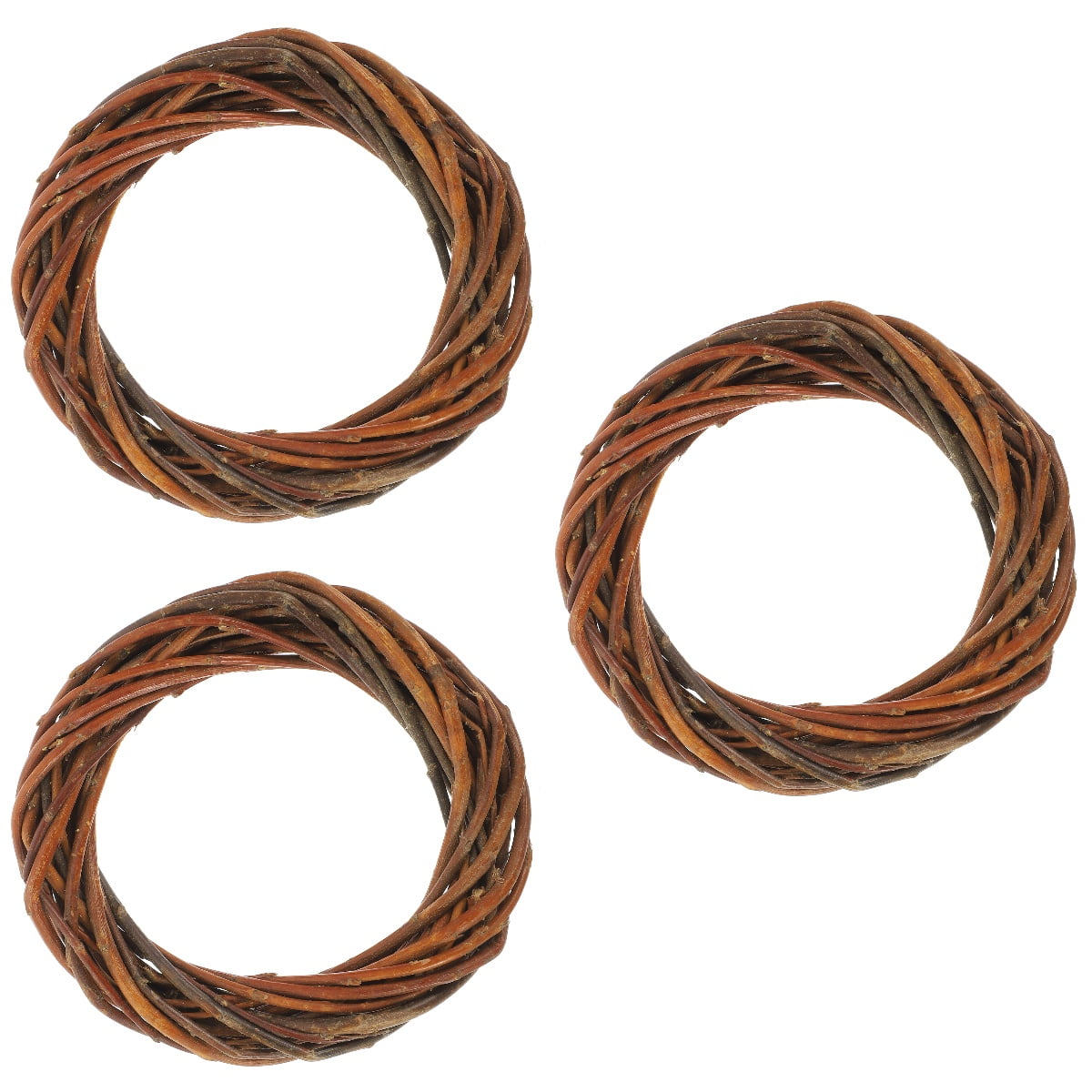 OUNONA 3pcs Wicker Woven Wreath Diy Wreath Making Material Diy ...
