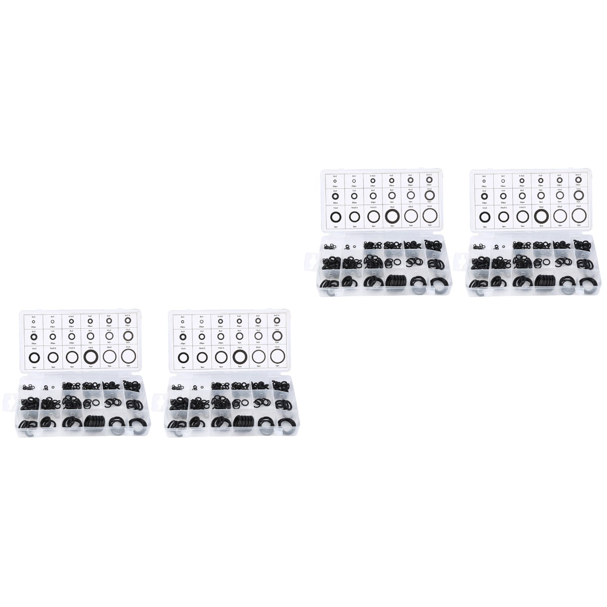 OUNONA 4 Boxes of Rubber Grommet Assortment Kit Electrical Gasket for ...