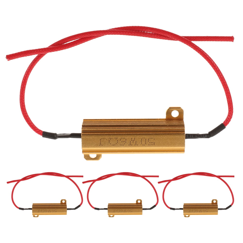 OUNONA 4-Pack LED Load Resistors Kit for Automotive Turn Signal Lights ...