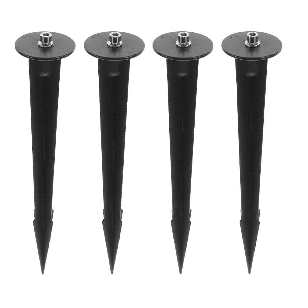 OUNONA 4-Pack Reinforced Ground Spikes for Solar Lights, Replacement ...