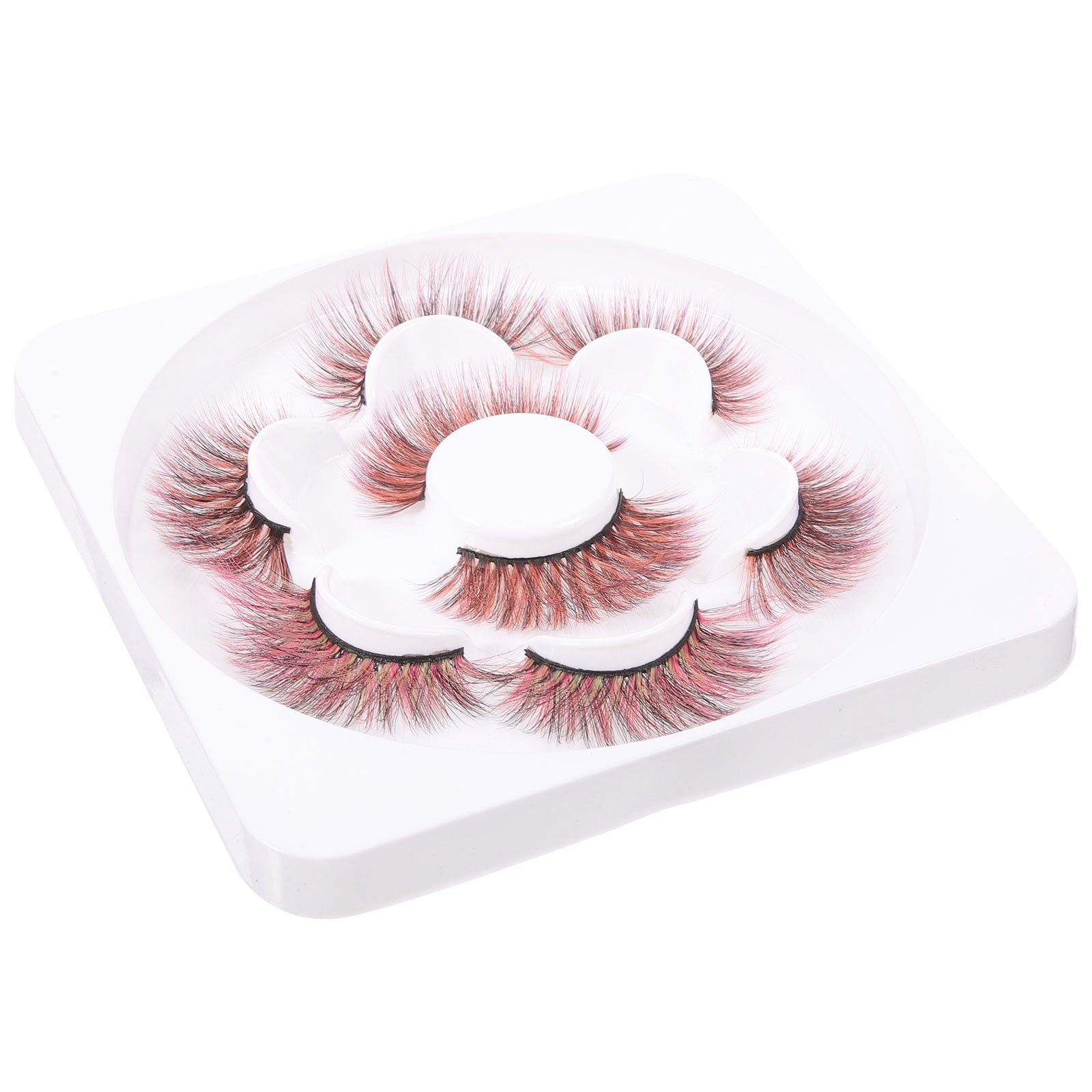 OUNONA 4 Pairs False Lashes and Glue Fake Eyelashes Miss - Walmart.com