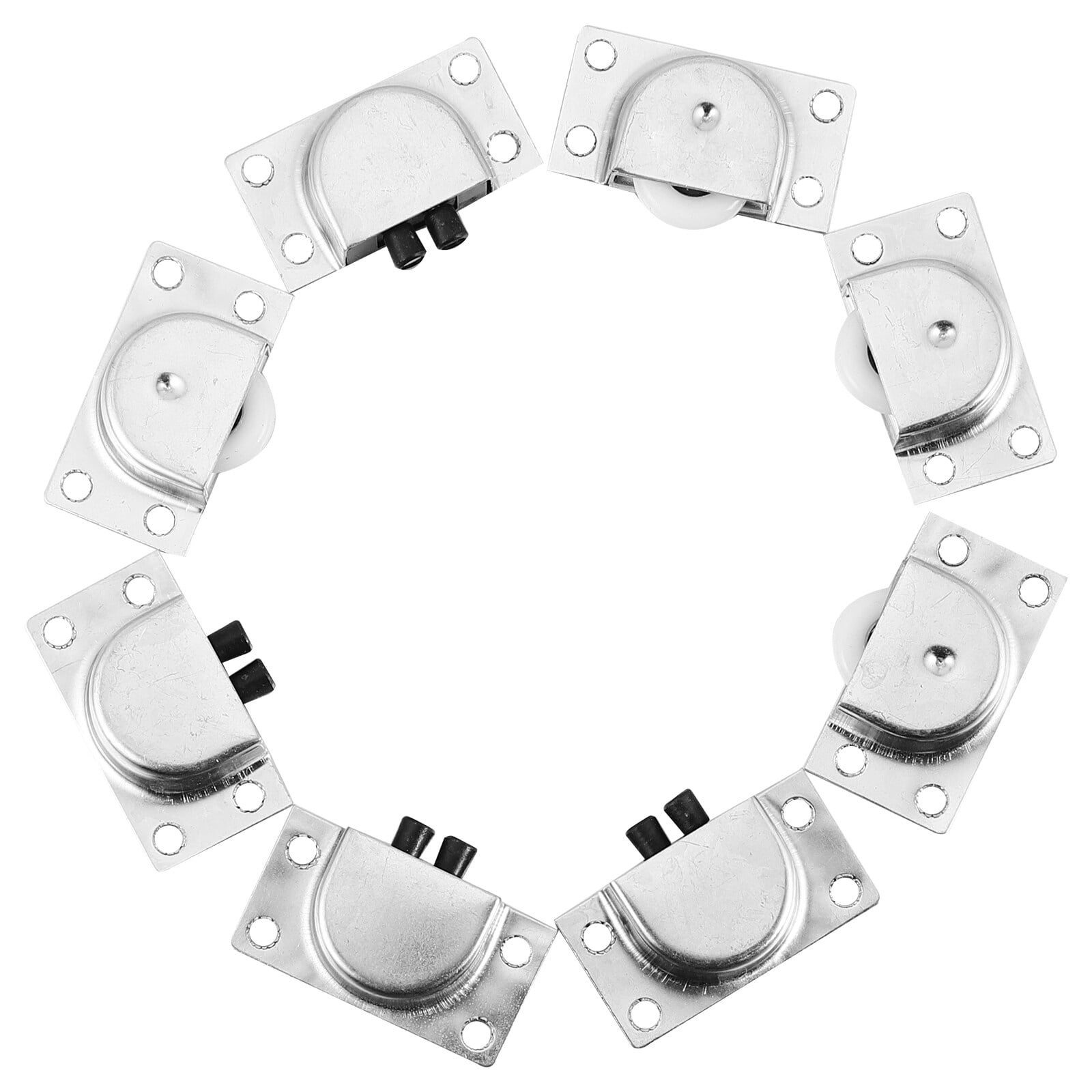 OUNONA 4 Pairs Furniture Roller Wheels Sliding Wheels for Wardrobe ...