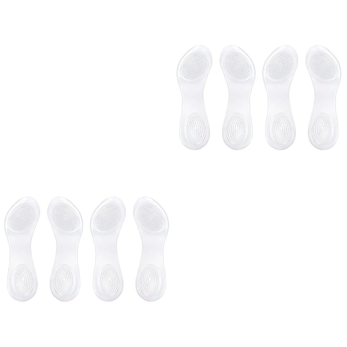 OUNONA 4 Pairs Women High Heel Support Pads Shoe Inserts Transparent ...