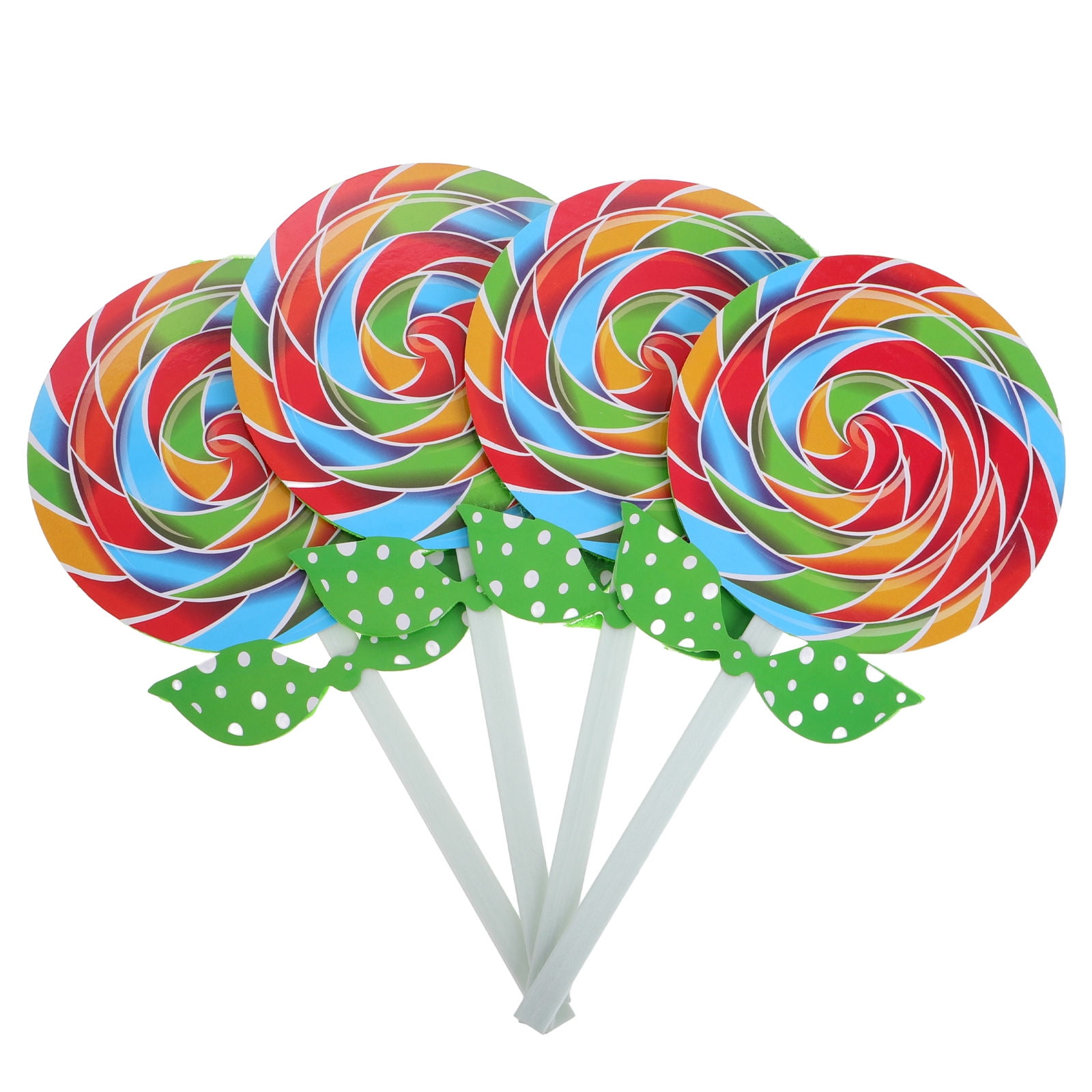 OUNONA 4 Pcs Big Lollipop Prop Giant Lollipops Decorations Props Child ...