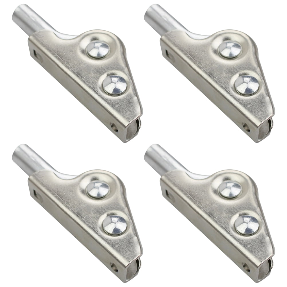 CATIEBYE 4pcs Chair Leg Foldable Hinges Steel Iron Silver Connectors ...