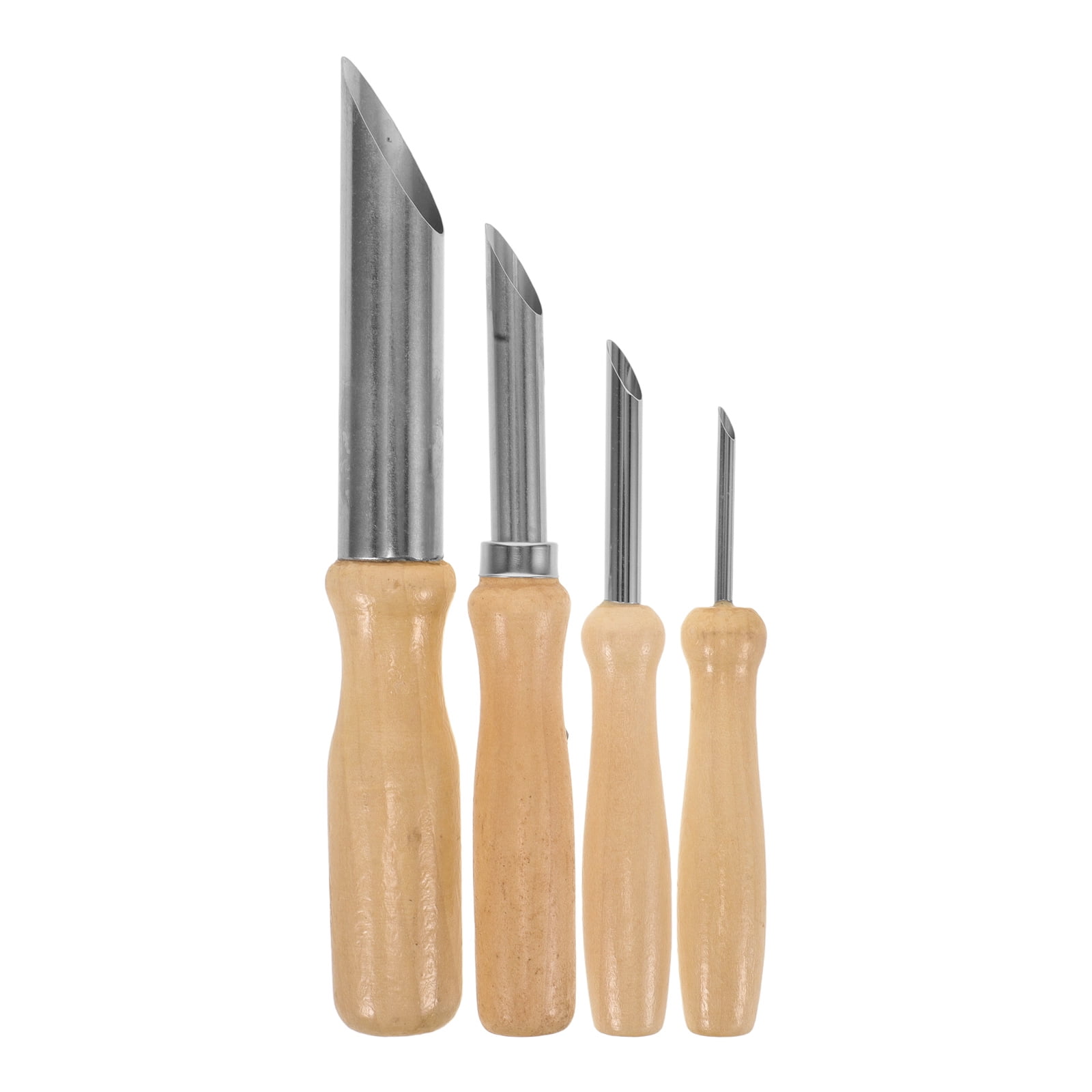 OUNONA 4 Pcs Clay Circular Hole Cutter Tool Set With Wood Handle ...