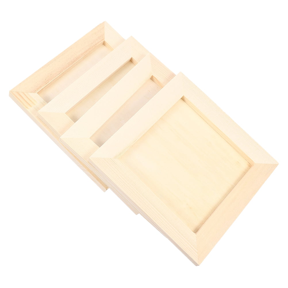 OUNONA 4 Pcs Clay Picture Frame Kids Art Display Changeable Artwork ...