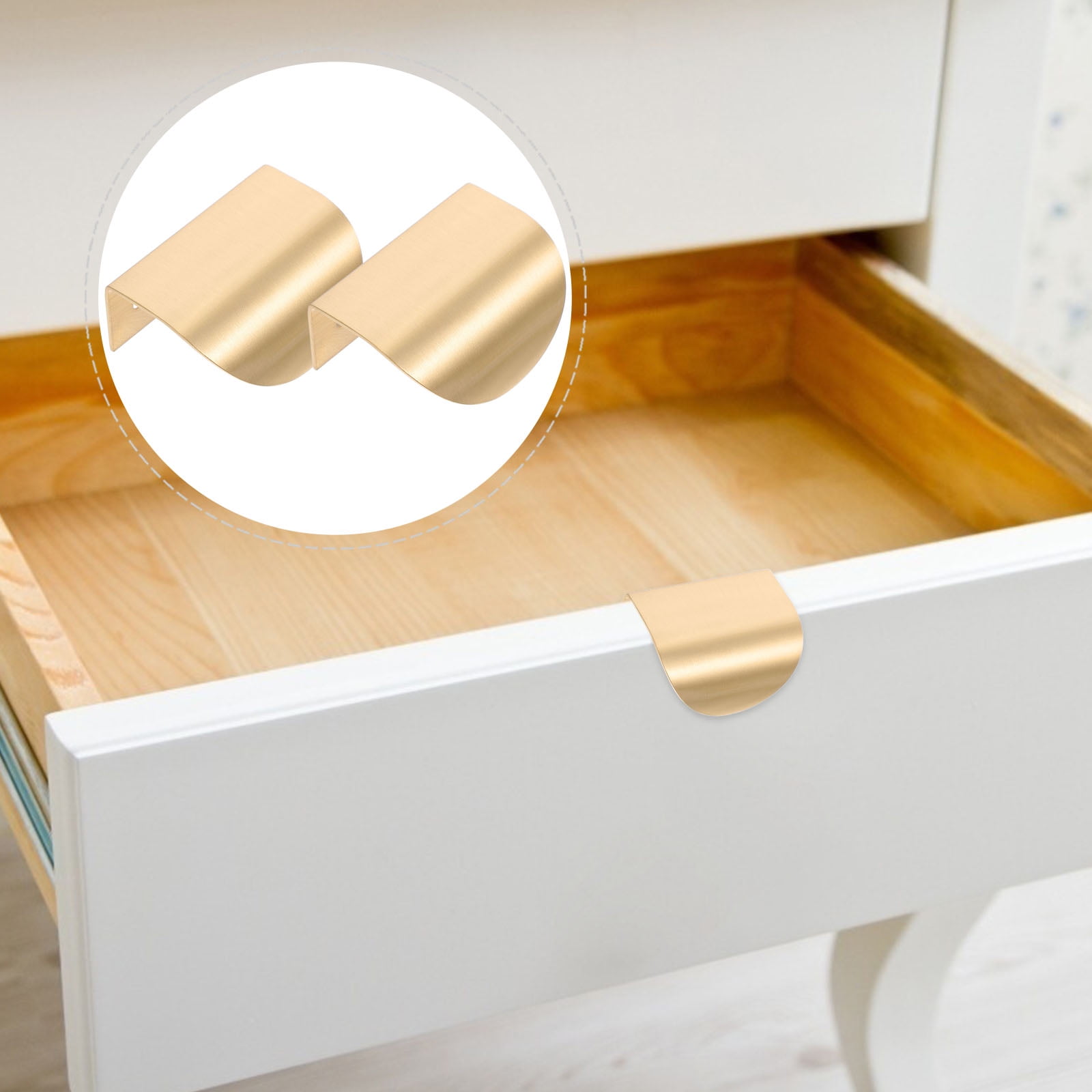 OUNONA 4 Pcs DIY Chest Knobs Kitchen Cabinets Gold Door Handles Office ...