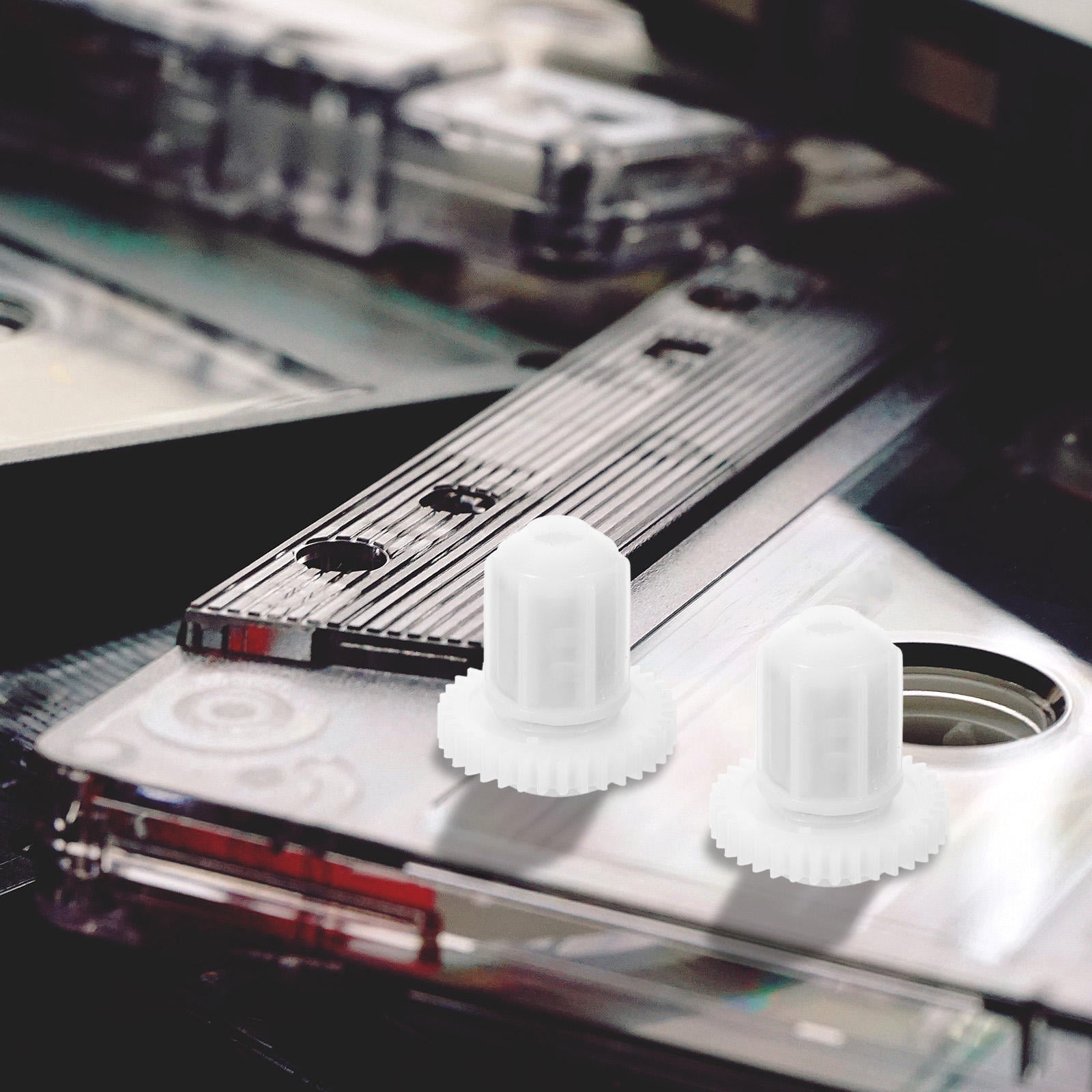 Tineasur Cassette Tape Machine Pulley, White, ABS, Portable, Compatible ...