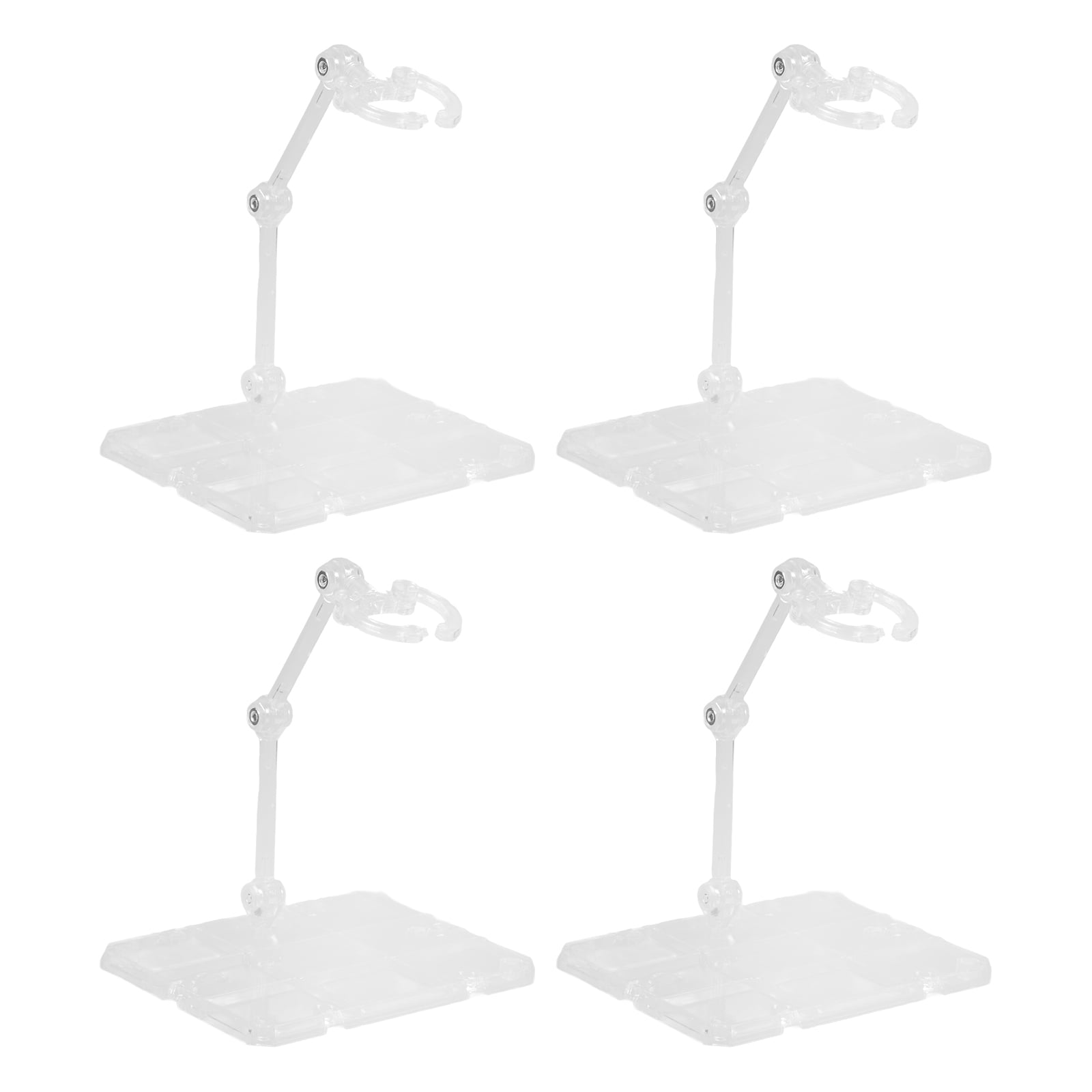 OUNONA 4 Pcs Doll Model Stand Desktop Models Monitor Stands Transparent ...