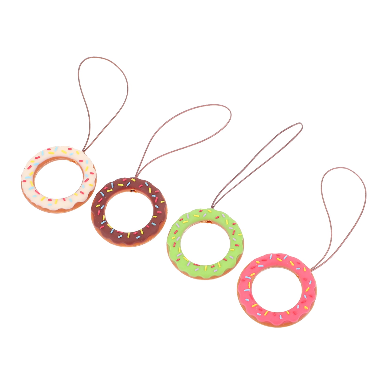 OUNONA 4 Pcs Donut Phone Holder Donut-shaped Lanyard Practical ...