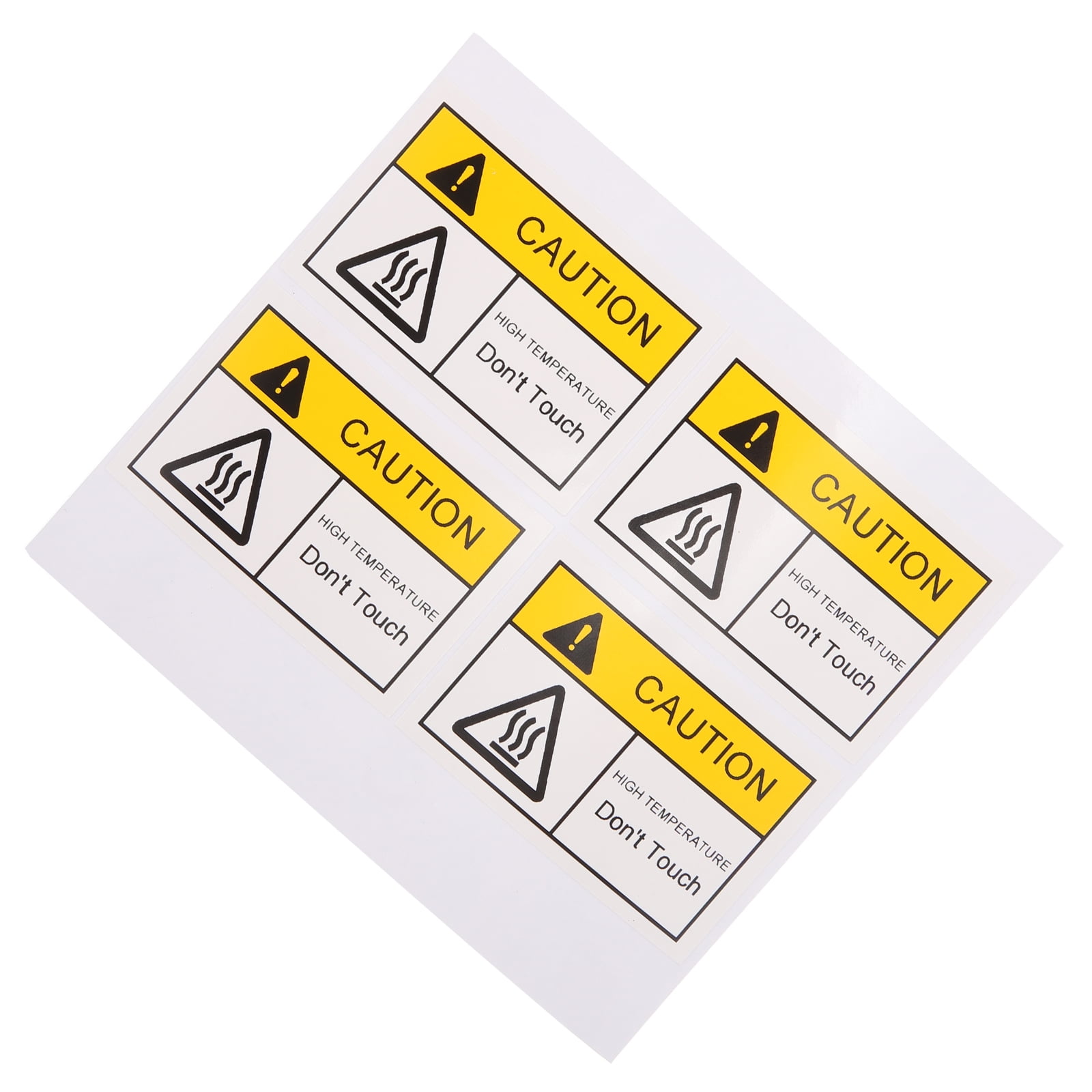 OUNONA 4 Pcs High Temperature Warning Label Security Sign Fire ...