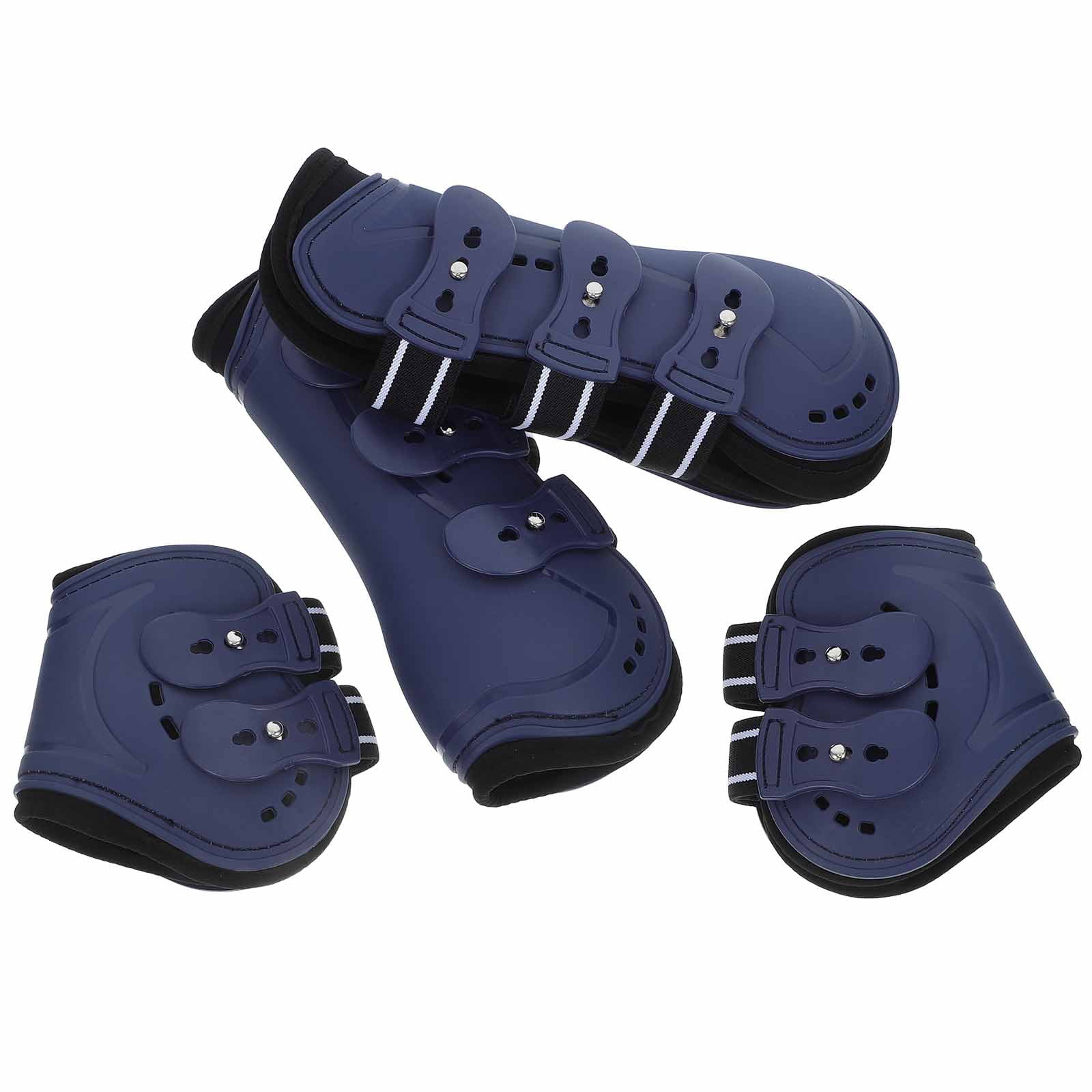 OUNONA 4 Pcs Horse Leg Guard Pu Shell Horse Front Back Leg Guard Boots ...