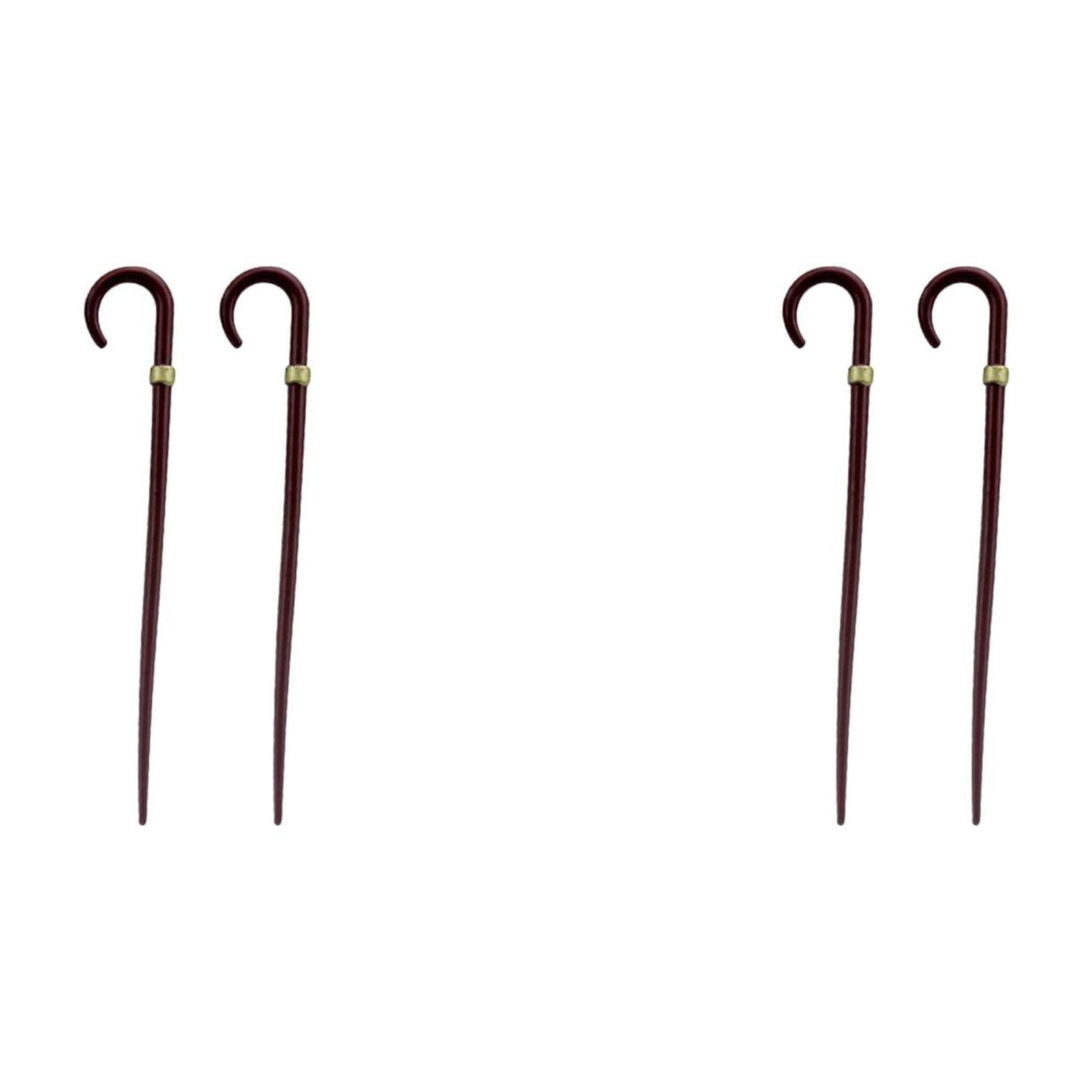 OUNONA 4 Pcs Miniature Walking Cane Props Vintage Cane Models Kids ...