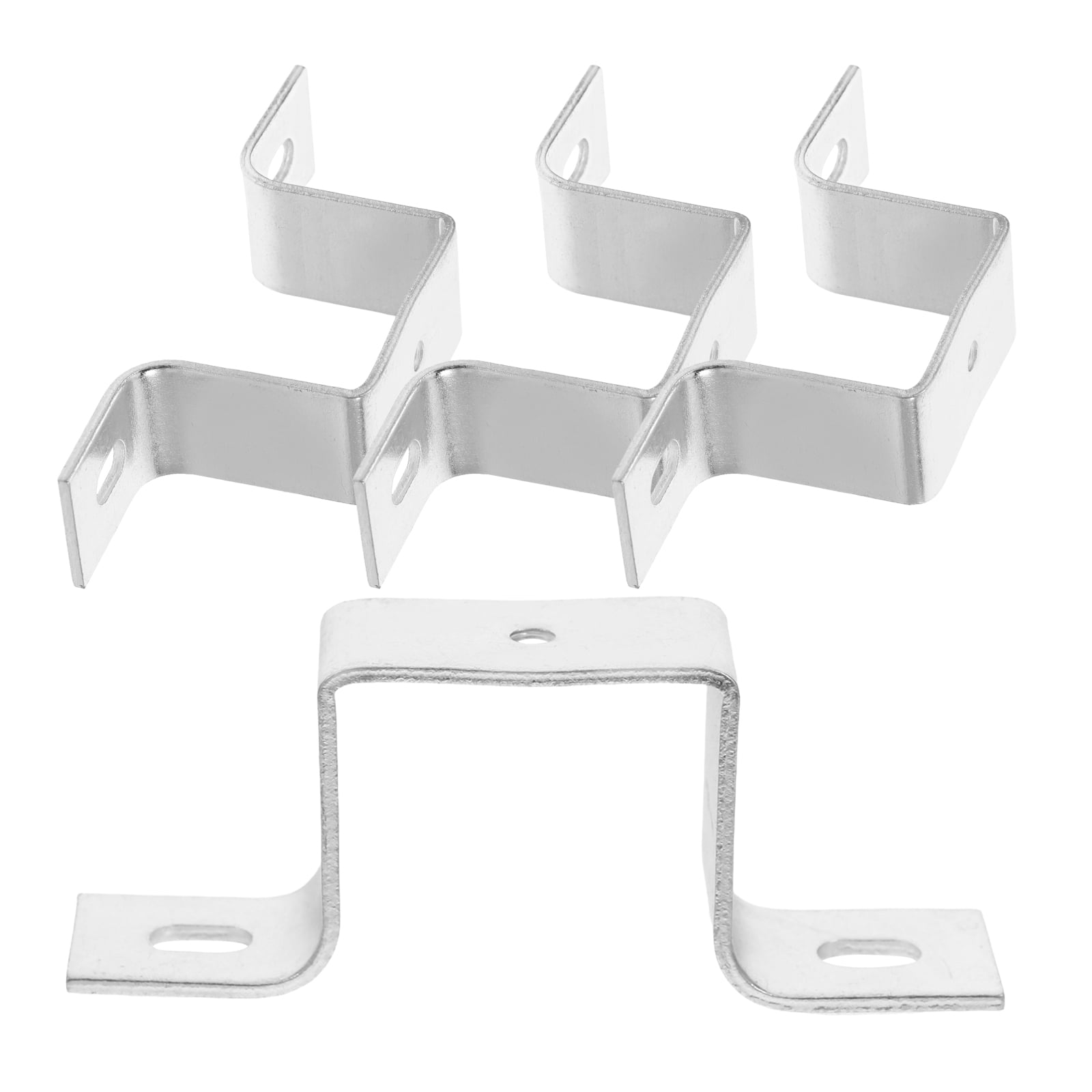 OUNONA 4 Pcs Rail Bracket Bracket Mounting Copper U Shaped Pipe Clamp ...