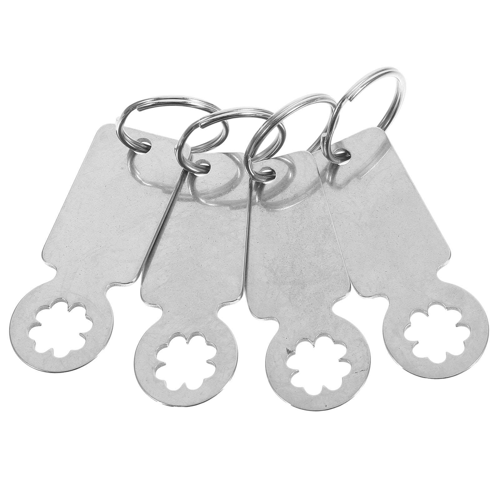 OUNONA 4 Pcs Shopping Trolley Tools Token Keychain Cart Collapsible ...