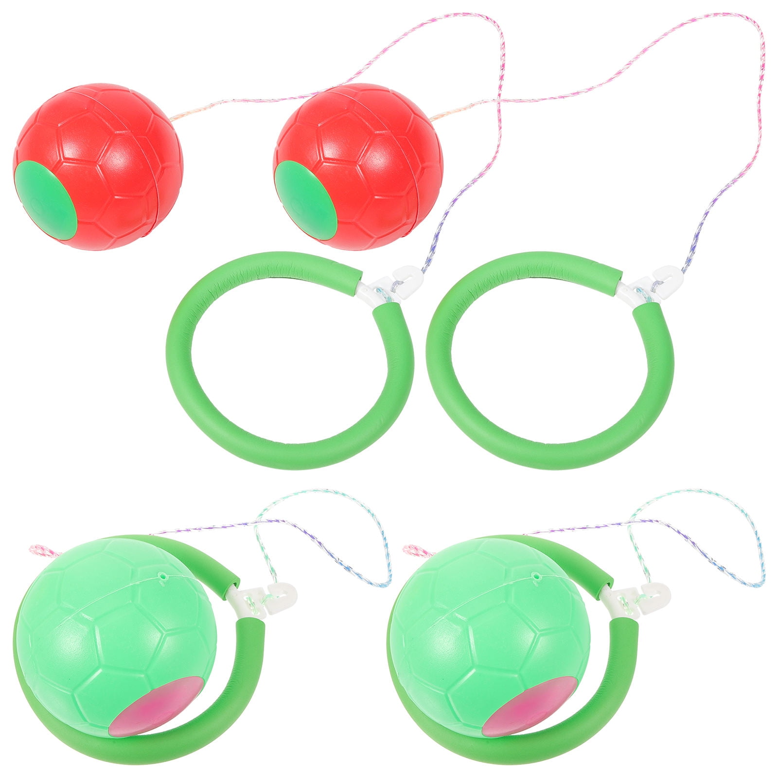 OUNONA 4 Pcs Skip Ball Jump Toy Bouncy Balls for Kids Practical Student ...