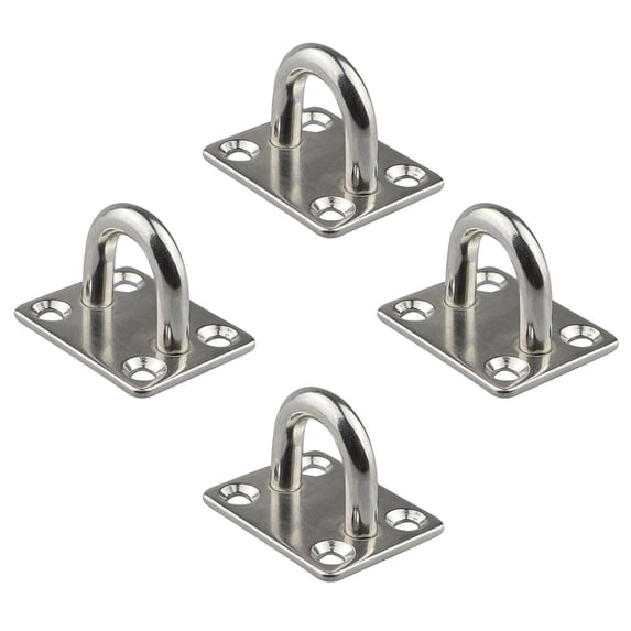 OUNONA 4 Pcs Solar Light Replacement Top Hook Square Eye Plates 5X4CM ...
