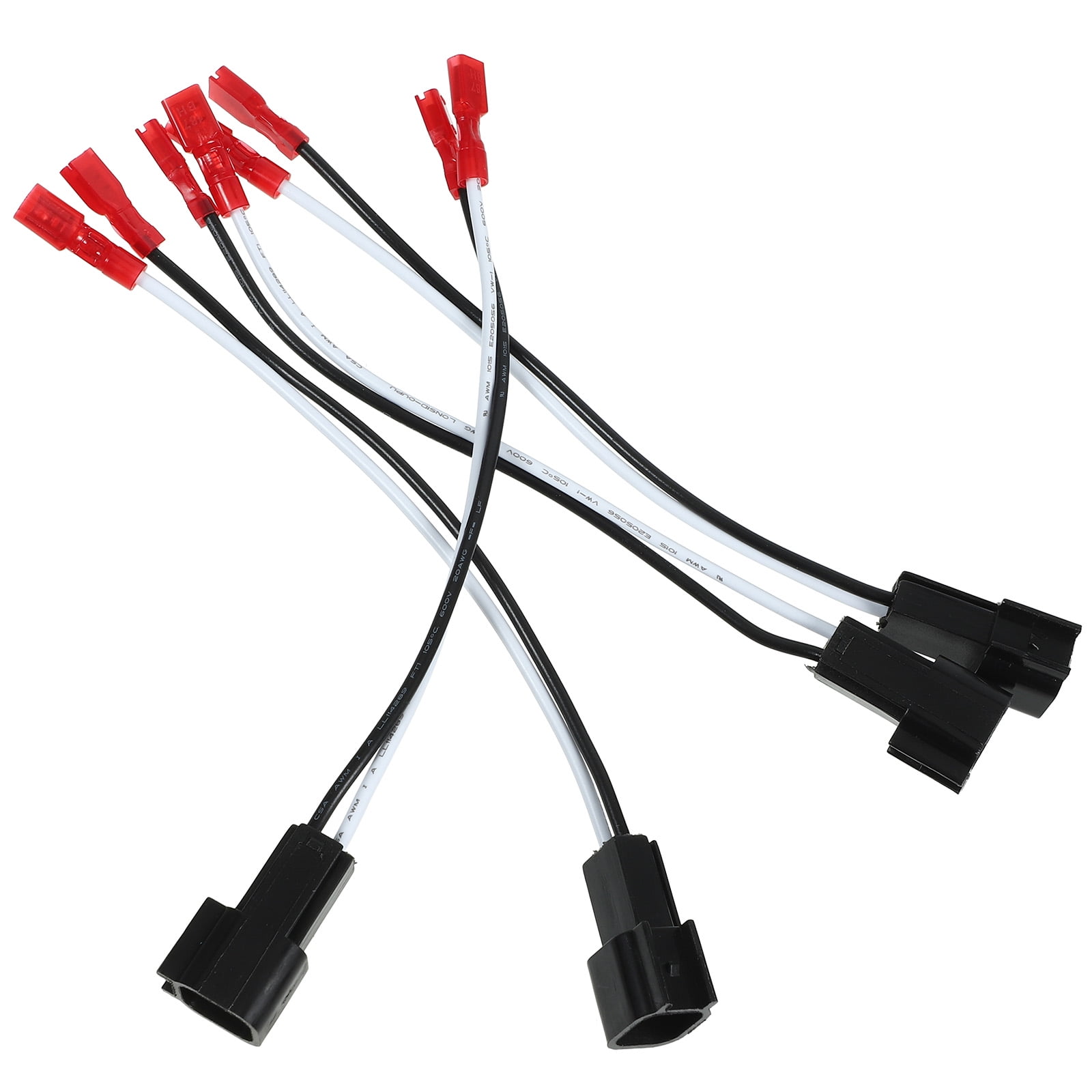 OUNONA Speaker Wire Harness Adapter for Car Use Durable Plastic Black ...