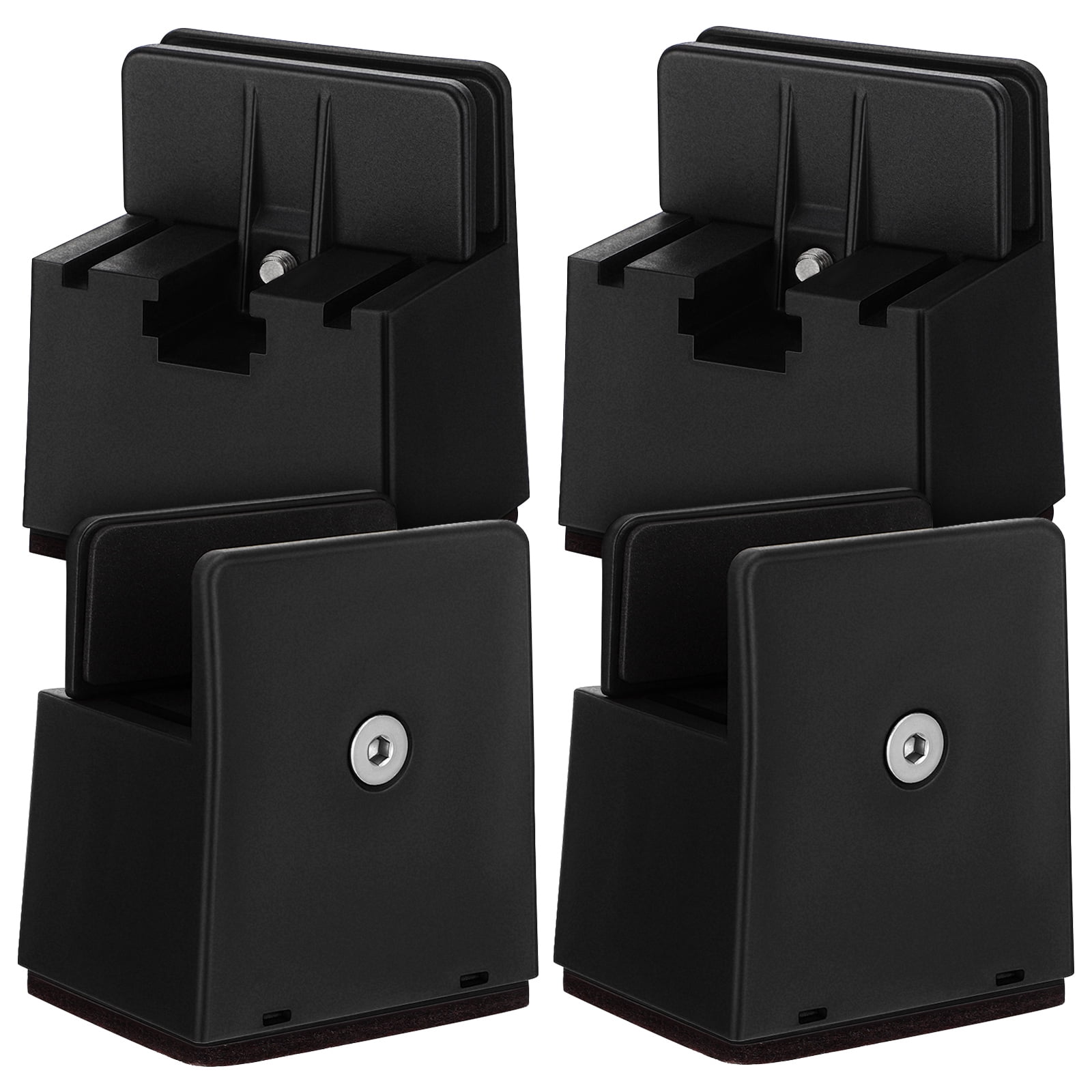 OUNONA 4 Pcs Table Levelers Adjustable Furniture Legs Bed Frames Beige ...