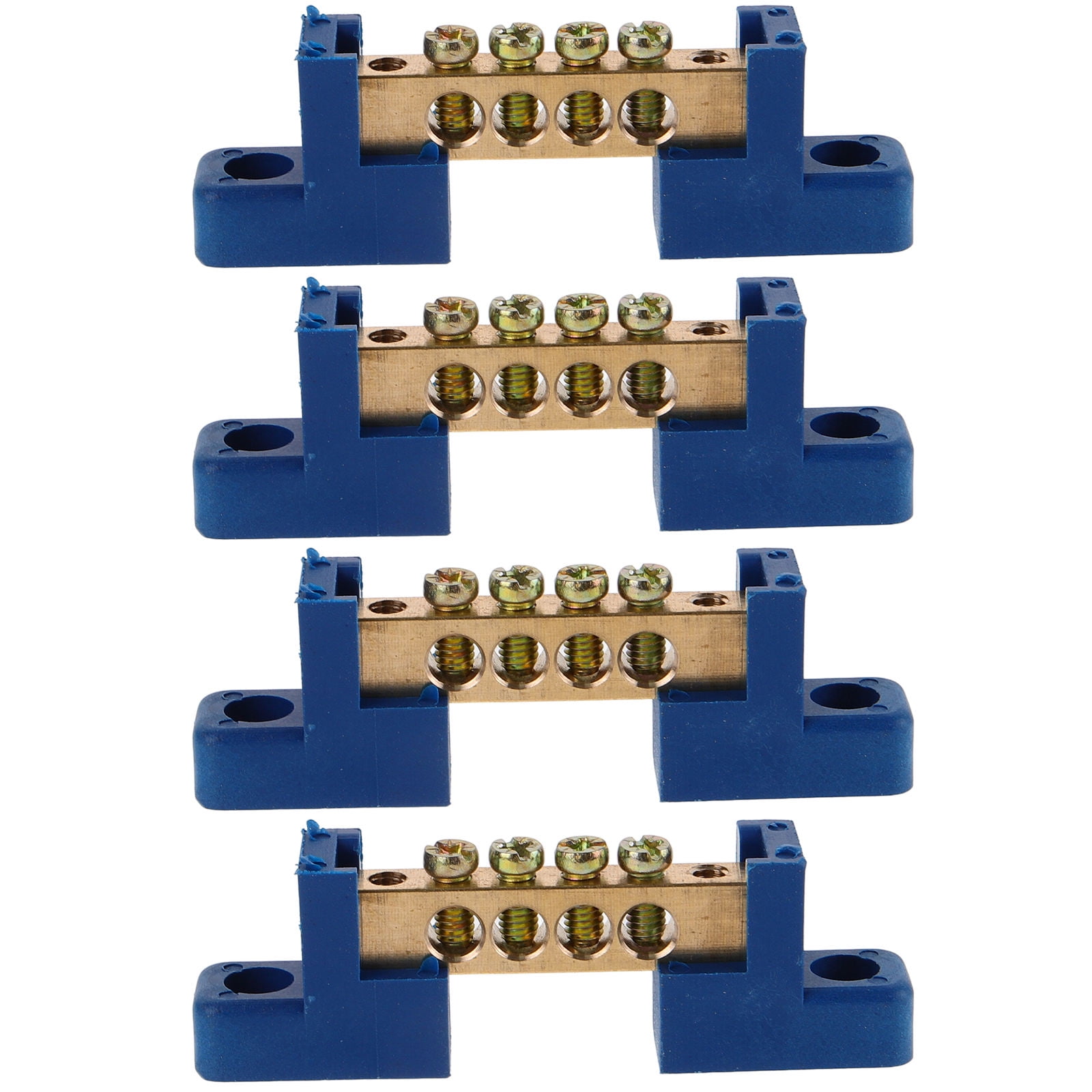 WEAVILUX Electrical Terminal Block Grounding Bar 4Pcs - Walmart.com
