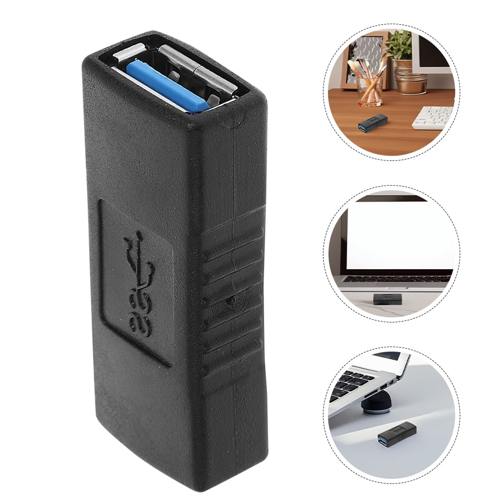 OUNONA 4 Pcs USB Double Female Adapter Dual Port Extender for ...