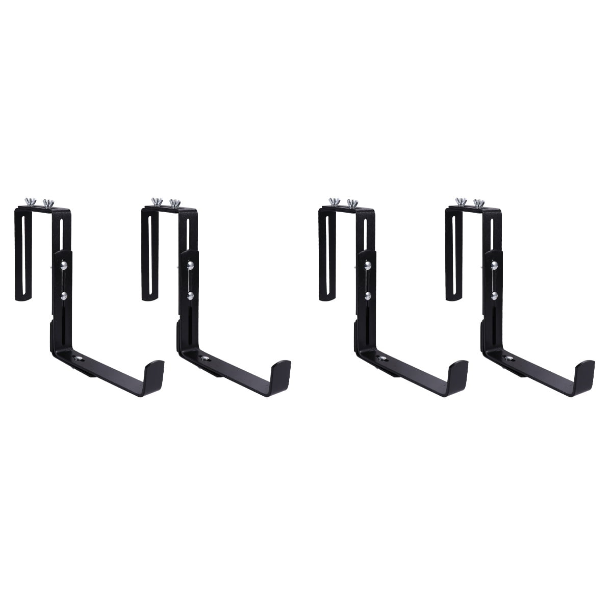 OUNONA 4 Pcs Wall Shelf Brackets Rustic Industrial Metal Wall Floating ...