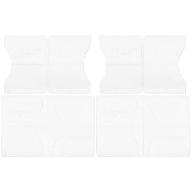OUNONA 4 Pcs Wallet Templates DIY Wallet Pattern Stencils Multi ...