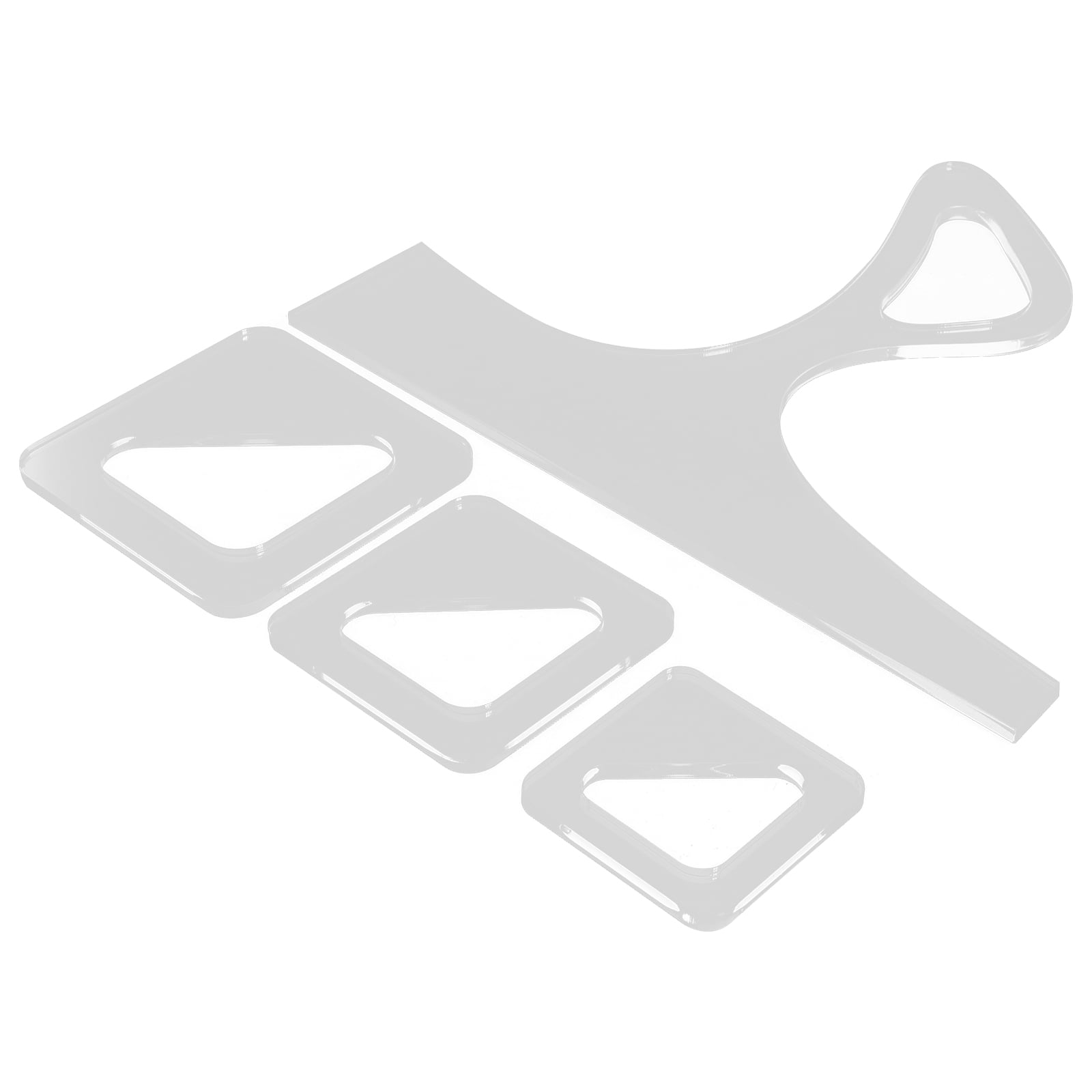 OUNONA 4 Pcs Woodworking Router Templates Cutting Board Mold Handle ...