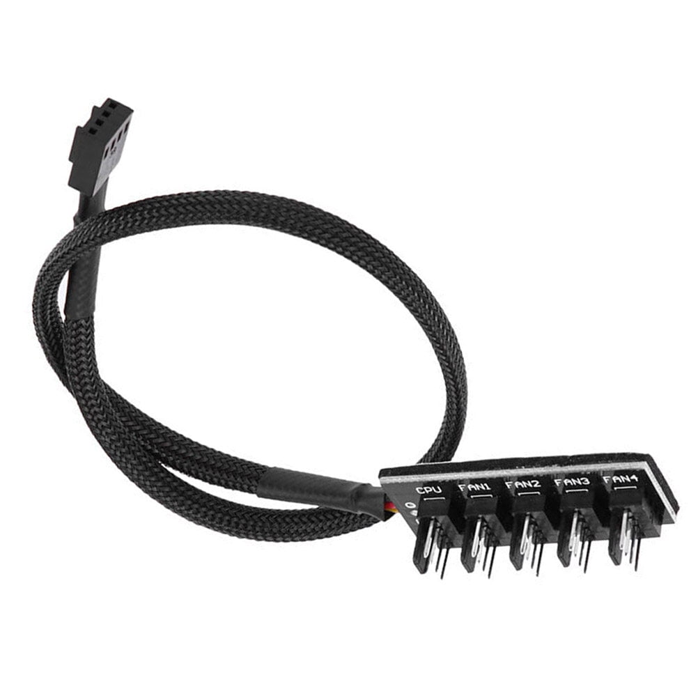 OUNONA 4-Pin CPU Fan Splitter Extension Cable 1 to 5 PC Computer Fan ...