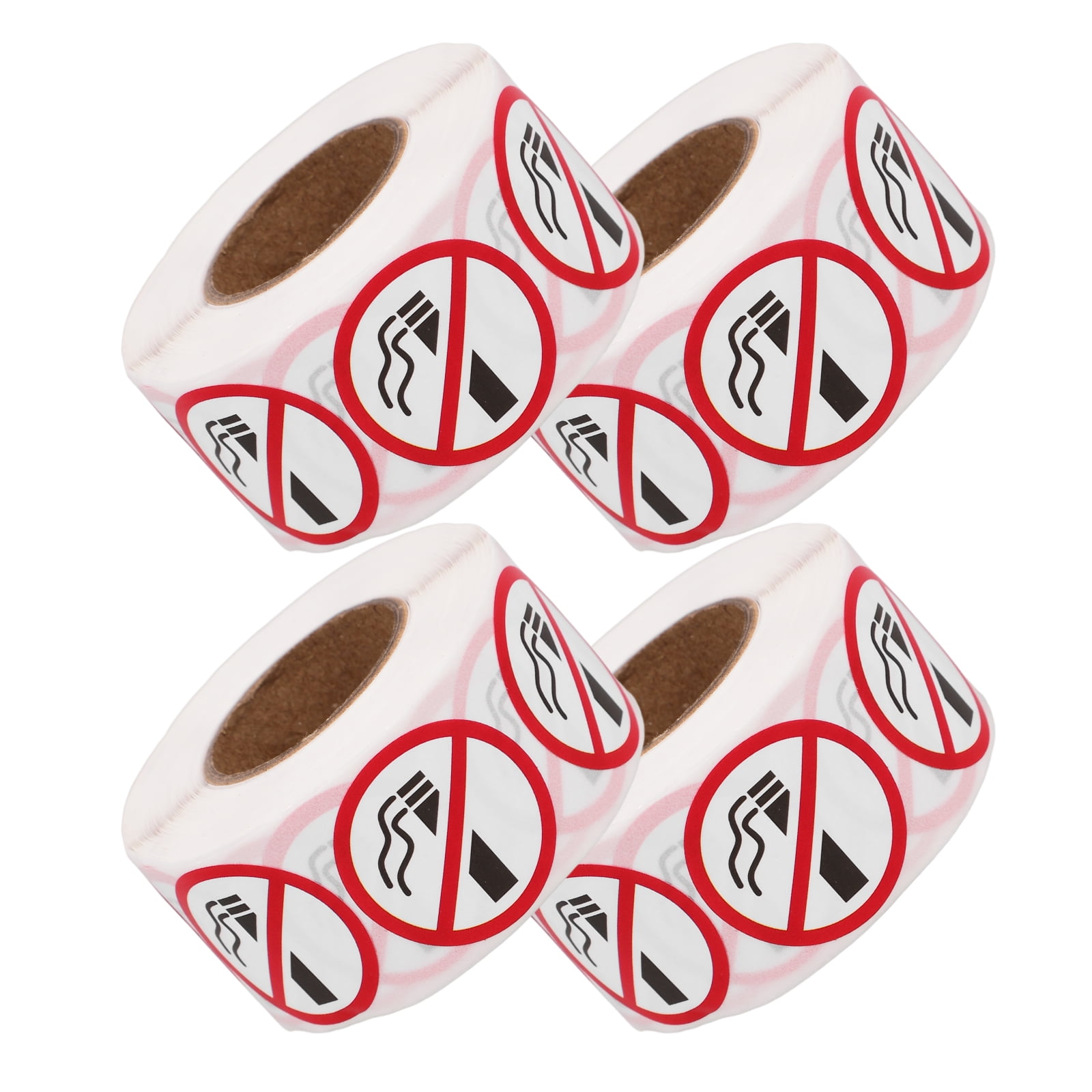 OUNONA 4 Rolls No Smoking Sticker Pantry Door Decal Extinguishing Warn ...