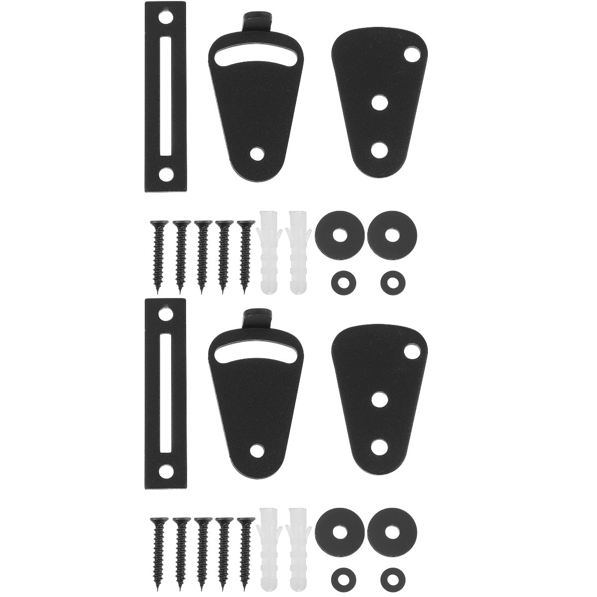 OUNONA 4 Sets Barn Door Lock Carbon Steel Sliding Privacy Latch for ...