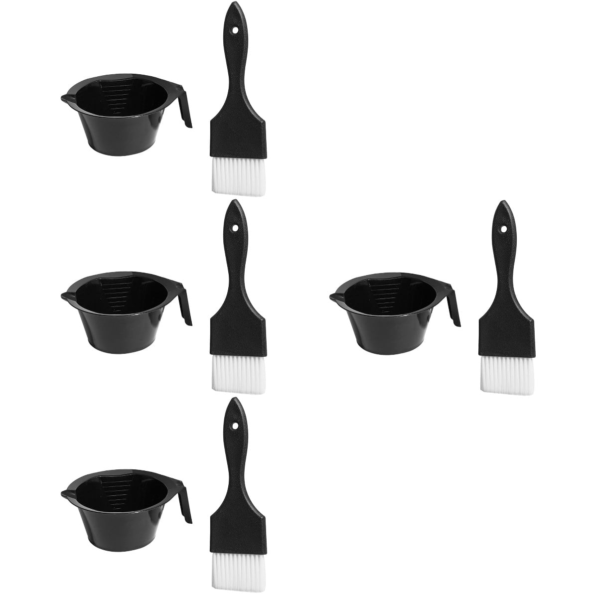 OUNONA 4 Sets Hair Coloring Mixing Bowl Hair Dye Brush Applicator Hair ...