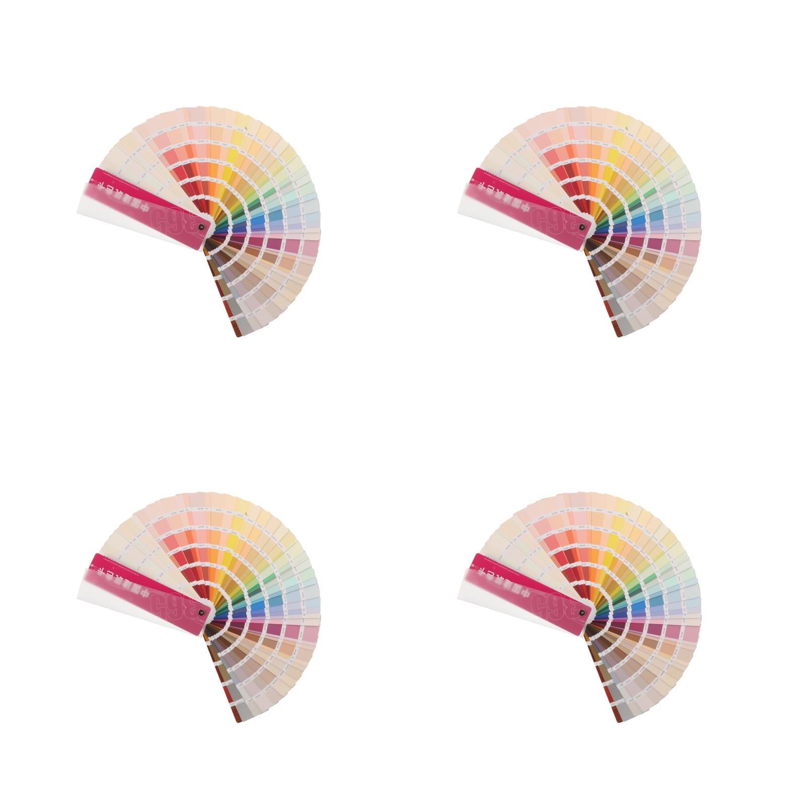 OUNONA 4 Sets Paint Sample Cards Paint Color Cards Standard Color Cards ...